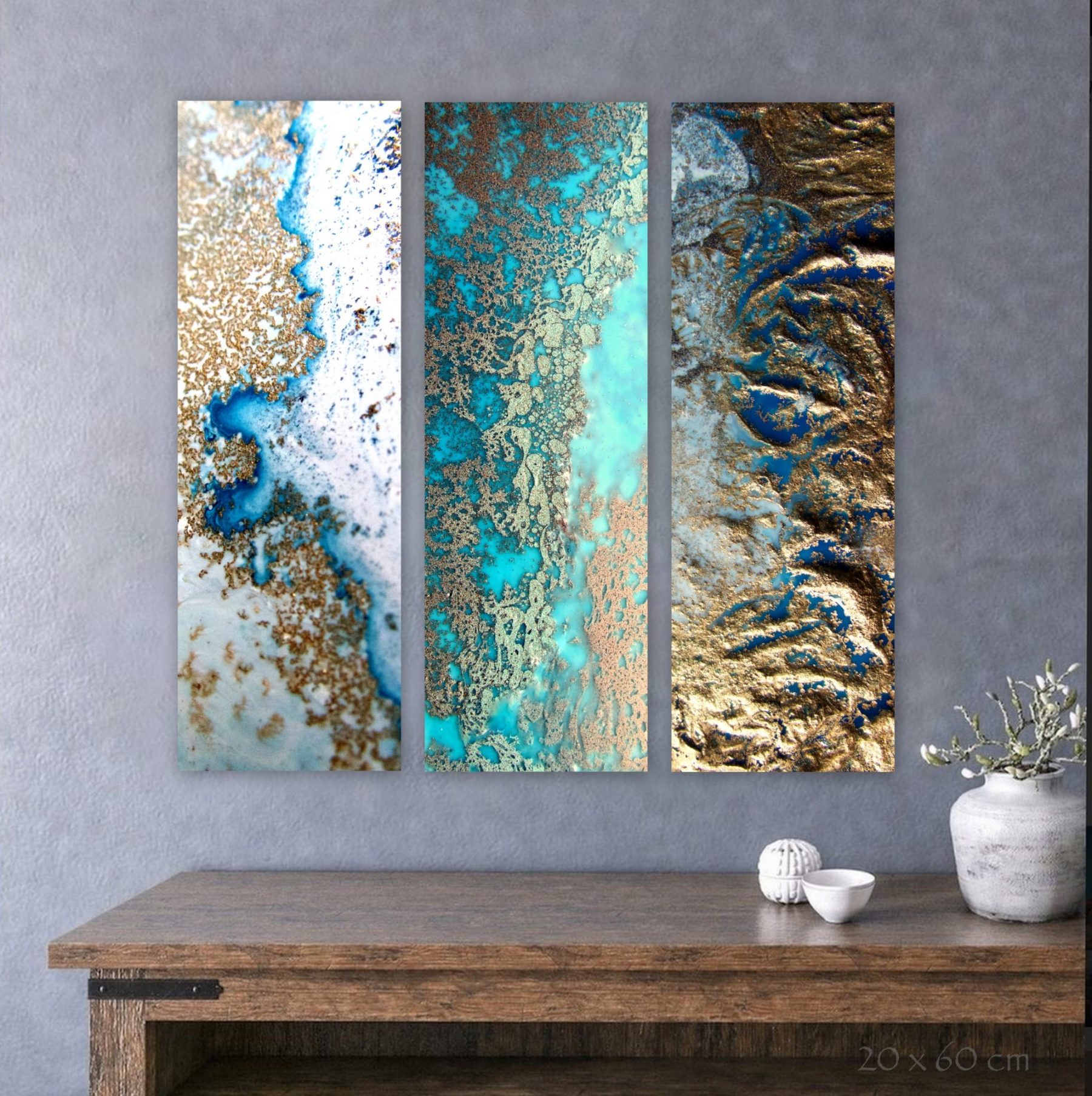 Coral Snibits (Triptych Prints) - Art Lovers Australia