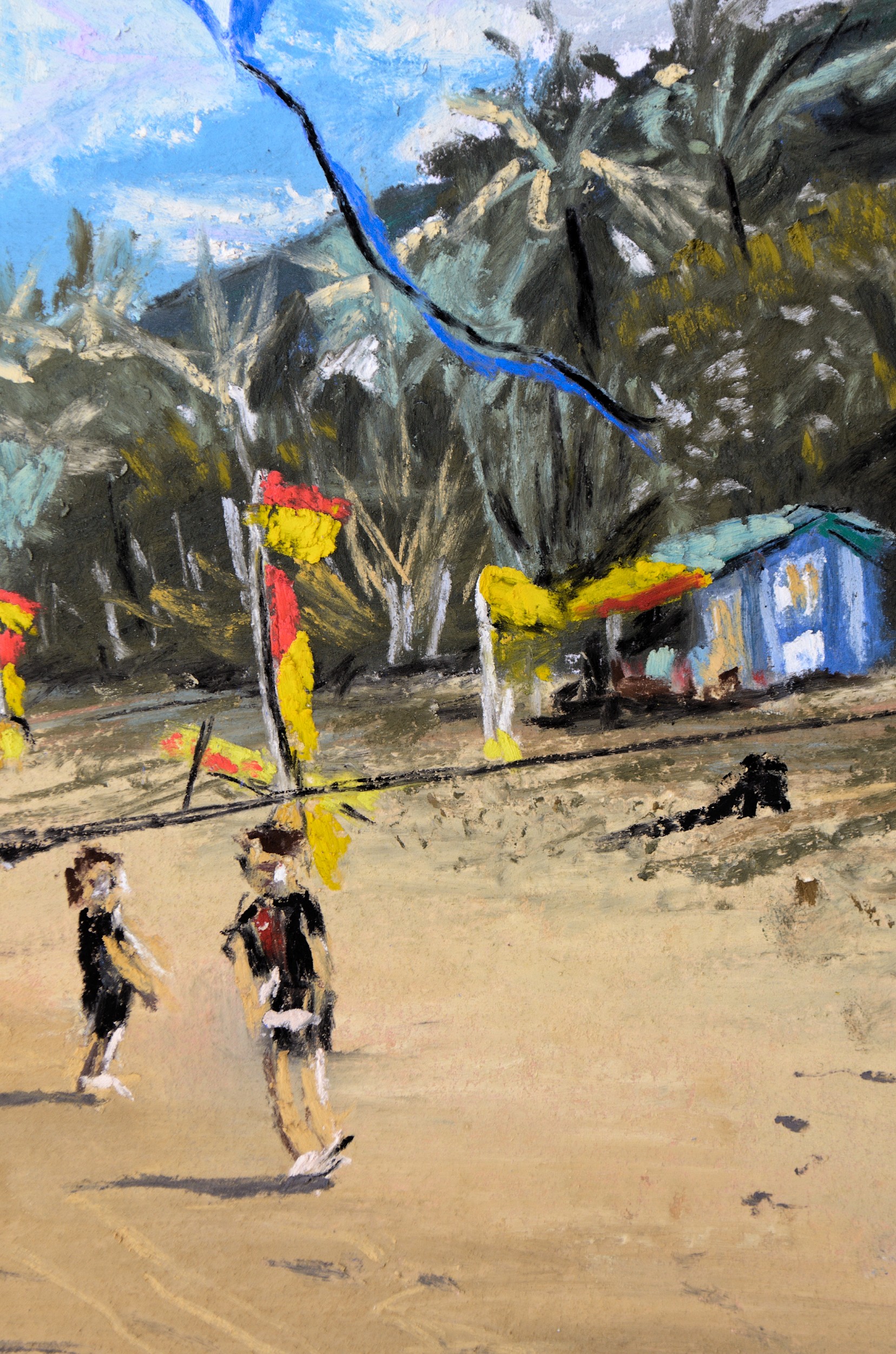 Kites at the beach - Art Lovers Australia