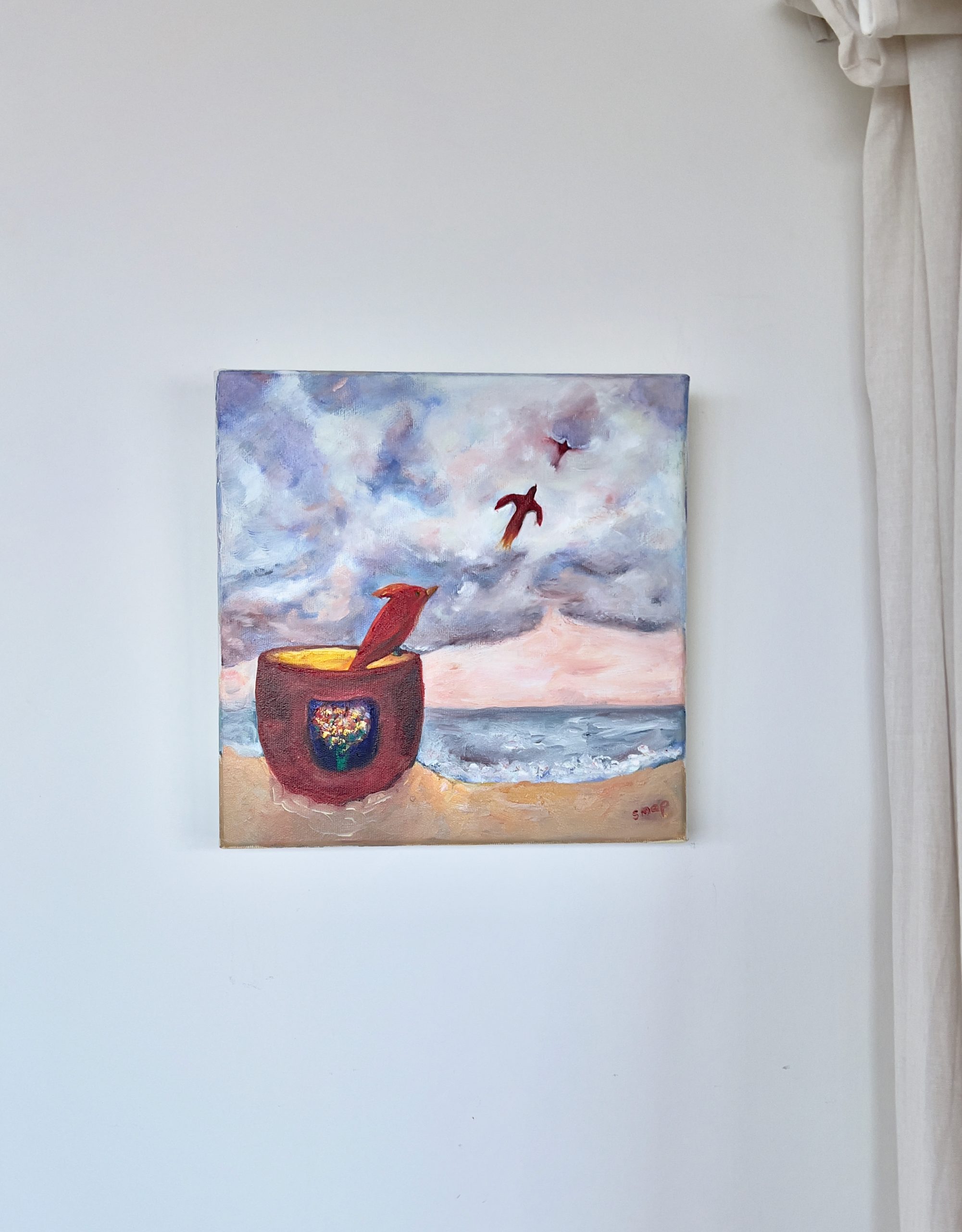 Red Birds Fly High - Art Lovers Australia