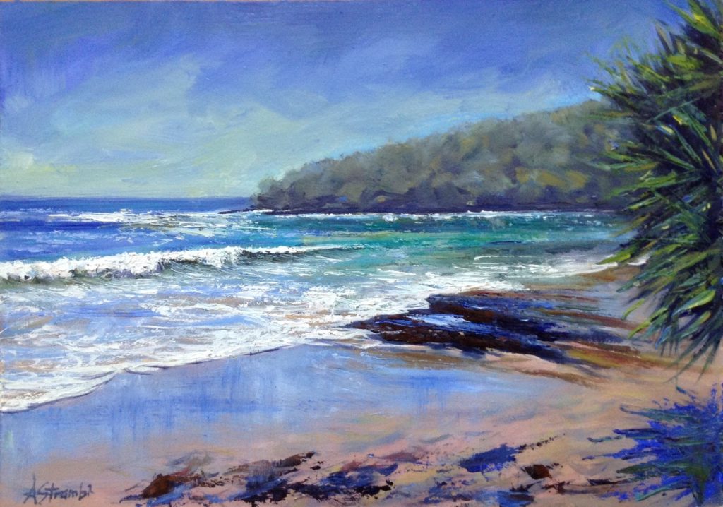 Spooky Beach Glimpse - Art Lovers Australia