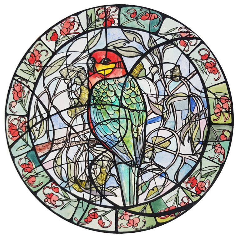 Rosella in the Round - Art Lovers Australia