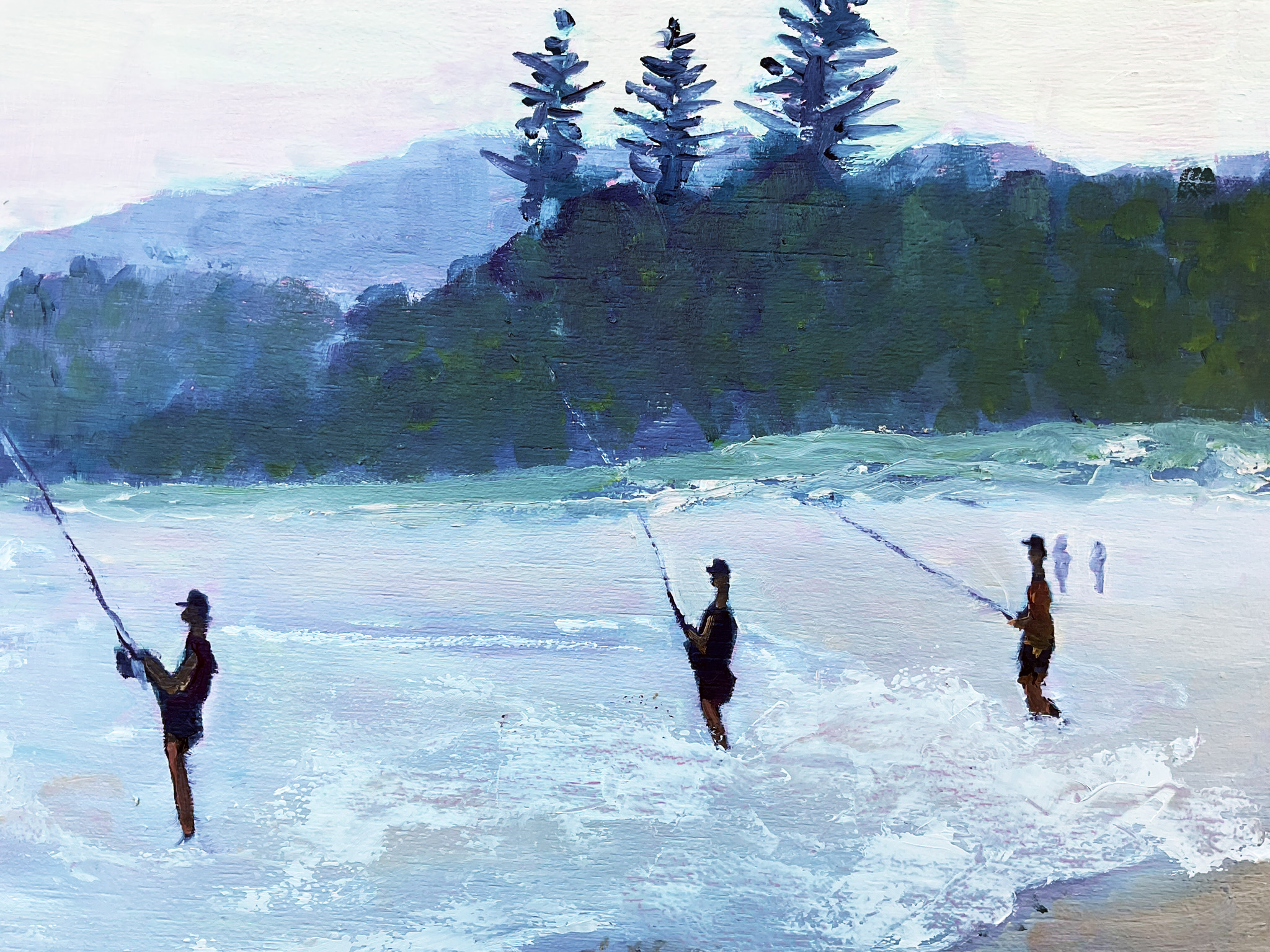 Wooli Beach Fishing - Art Lovers Australia
