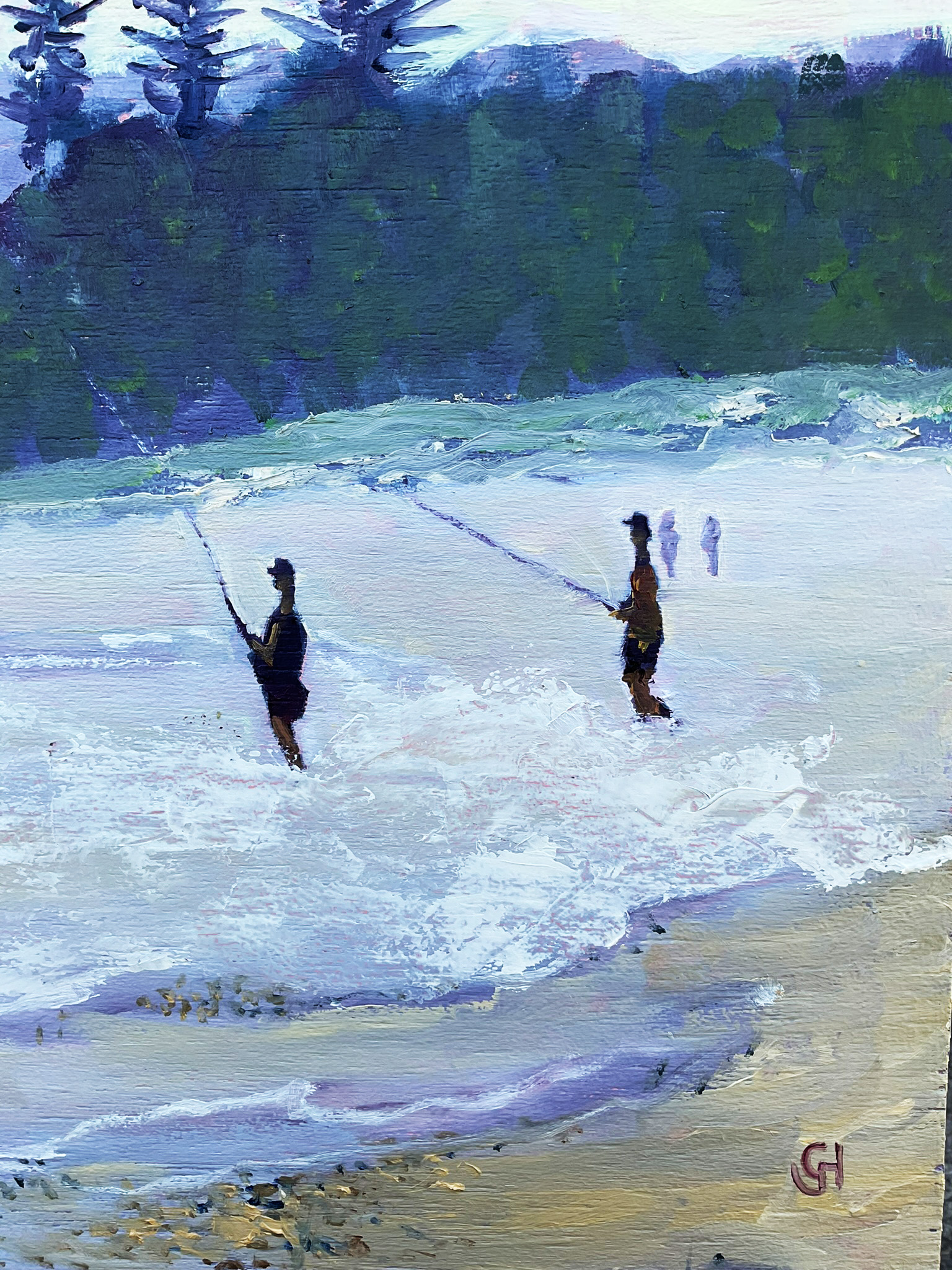 Wooli Beach Fishing - Art Lovers Australia