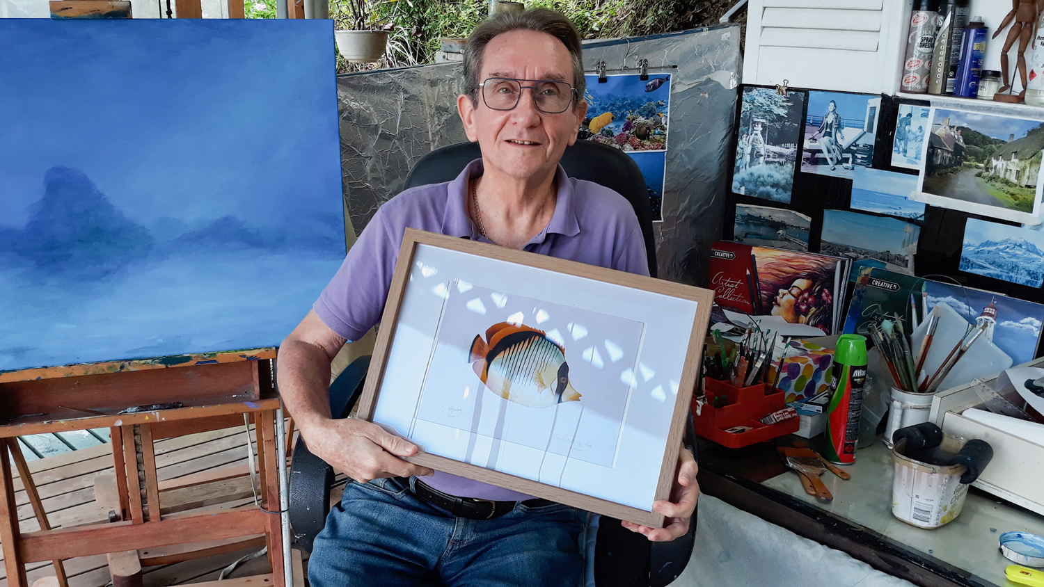 Lined Butterfly Fish - Art Lovers Australia