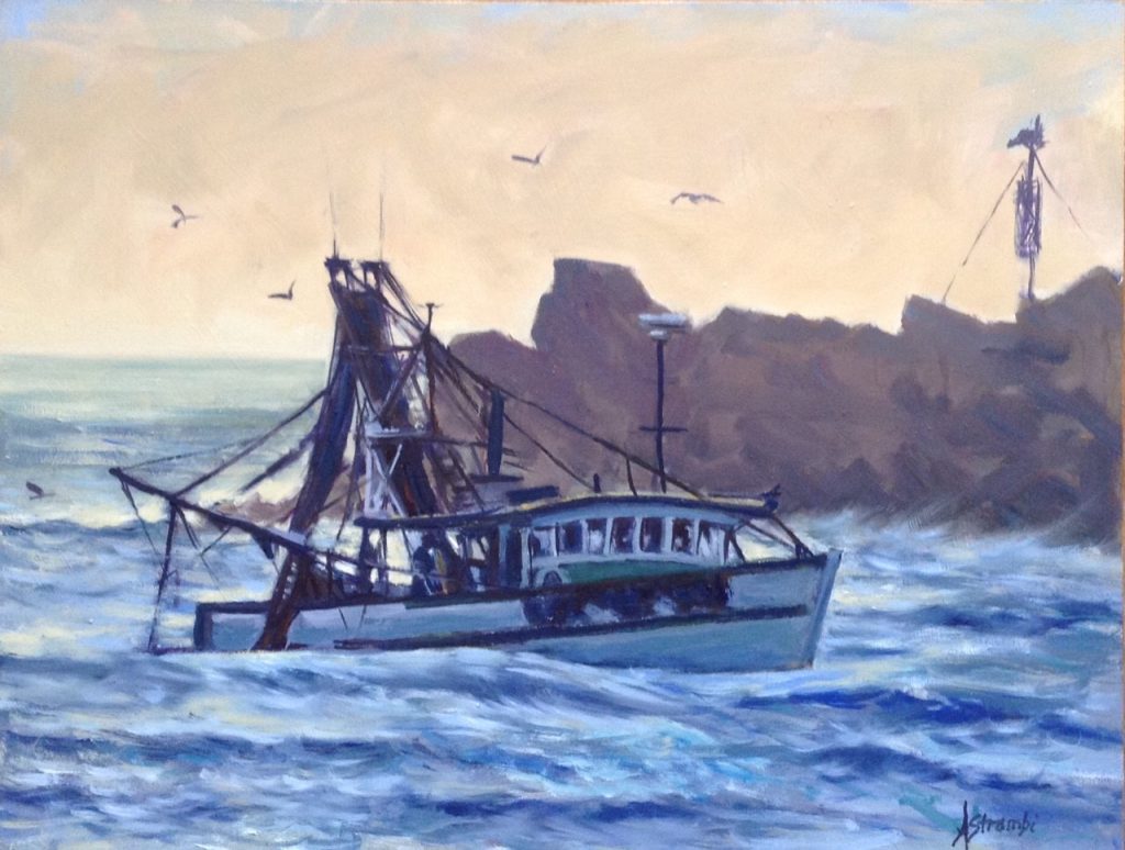 Coming Home - Yamba Fishing Boat - Art Lovers Australia