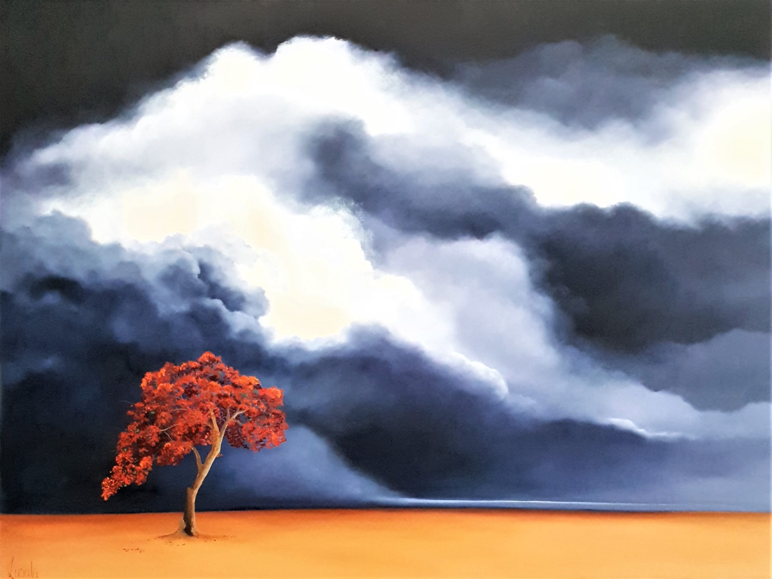 The Tree Erupted Into Flame - Art Lovers Australia