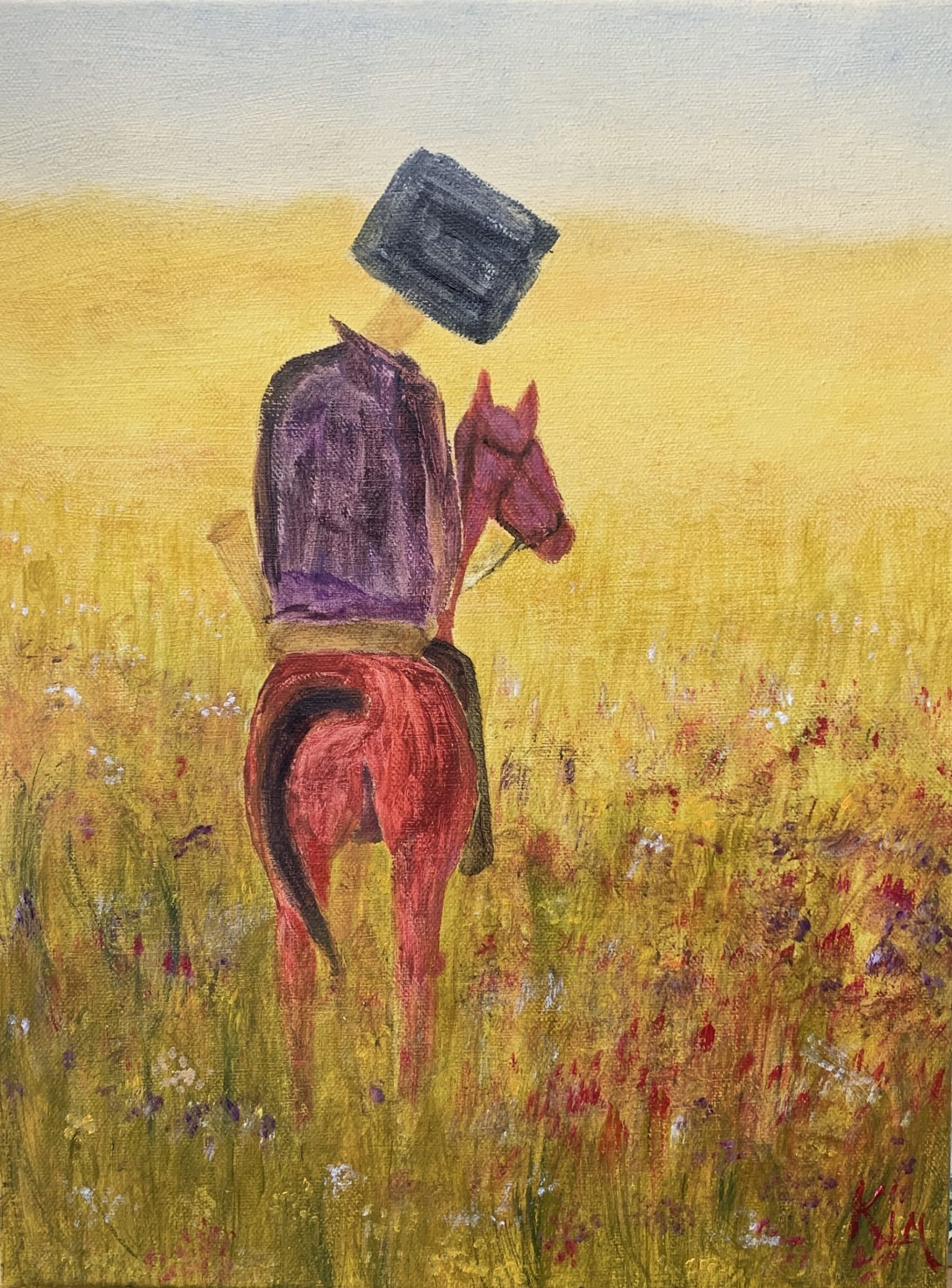 Ned's day off - even bushrangers deserve a walk through the wildflowers ...