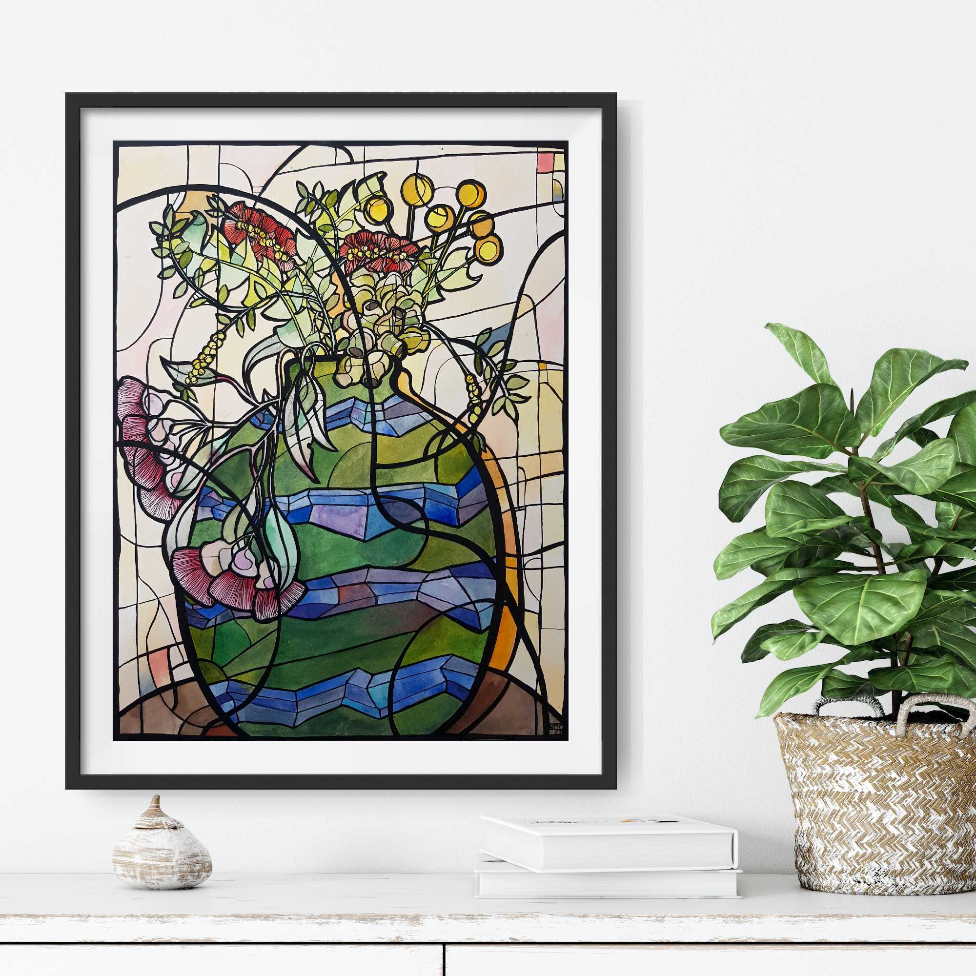 Abstract Vase - Art Lovers Australia