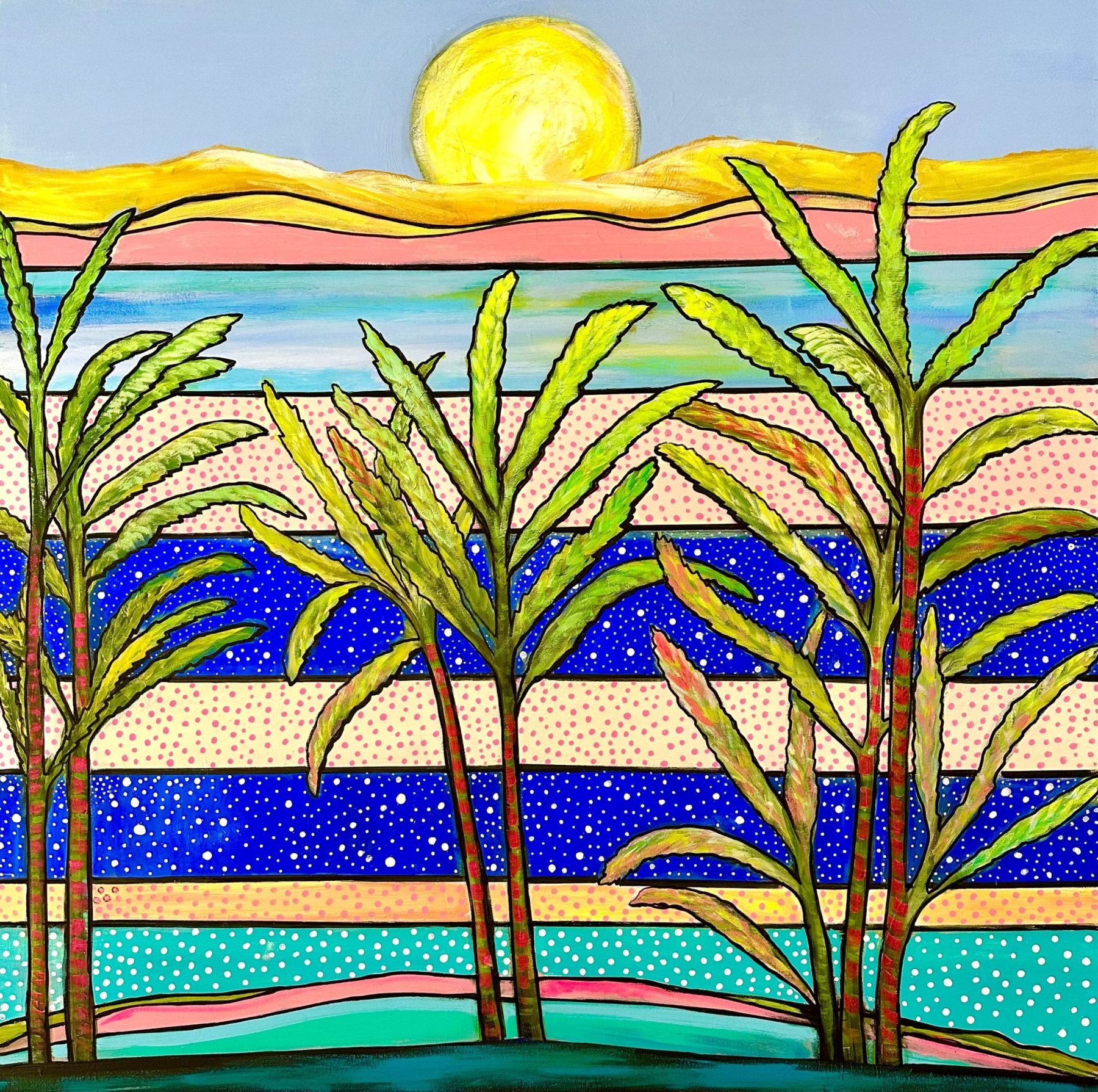 Palm Tree Awakening - Art Lovers Australia