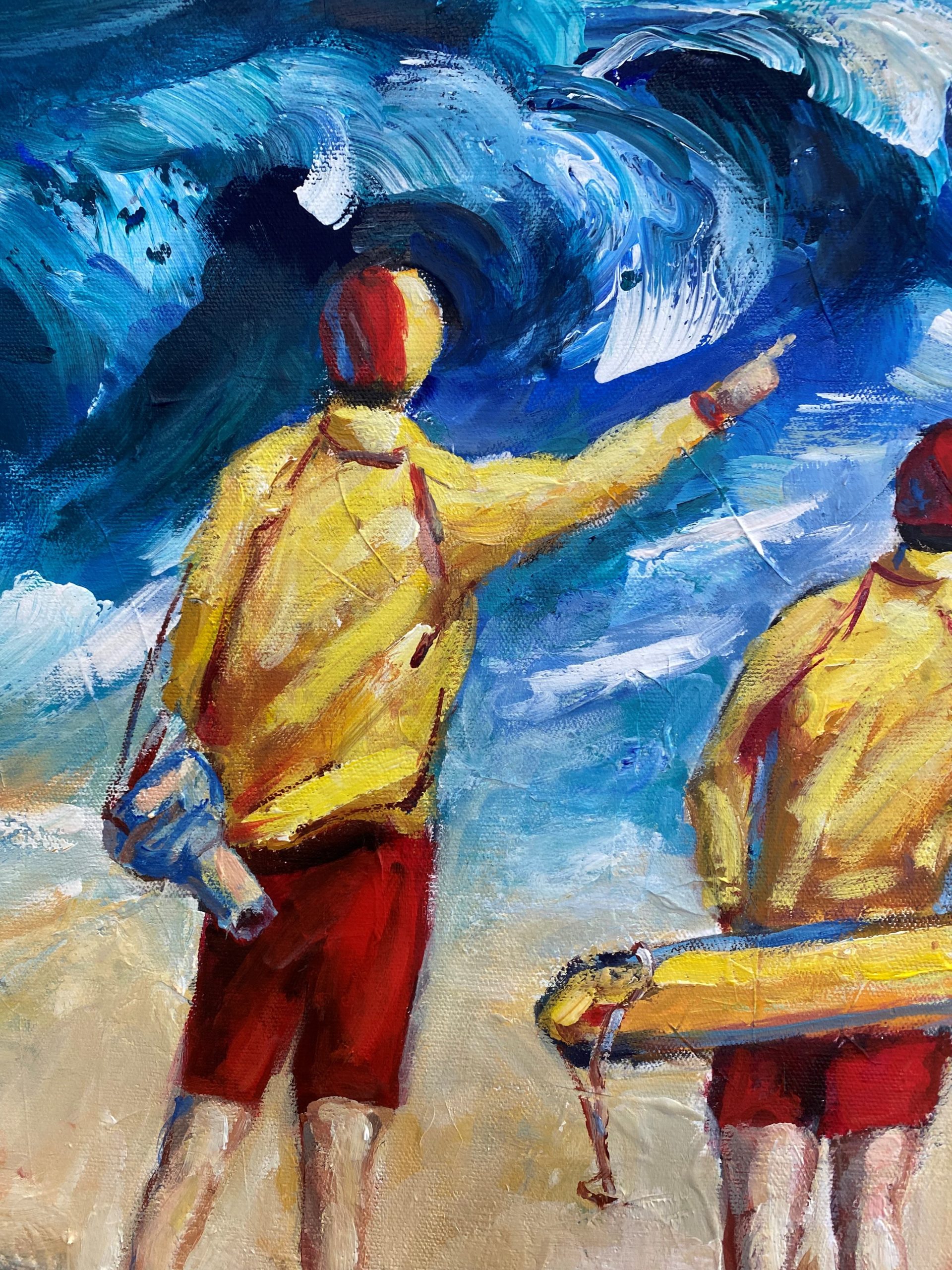 Lifesavers at work - Art Lovers Australia