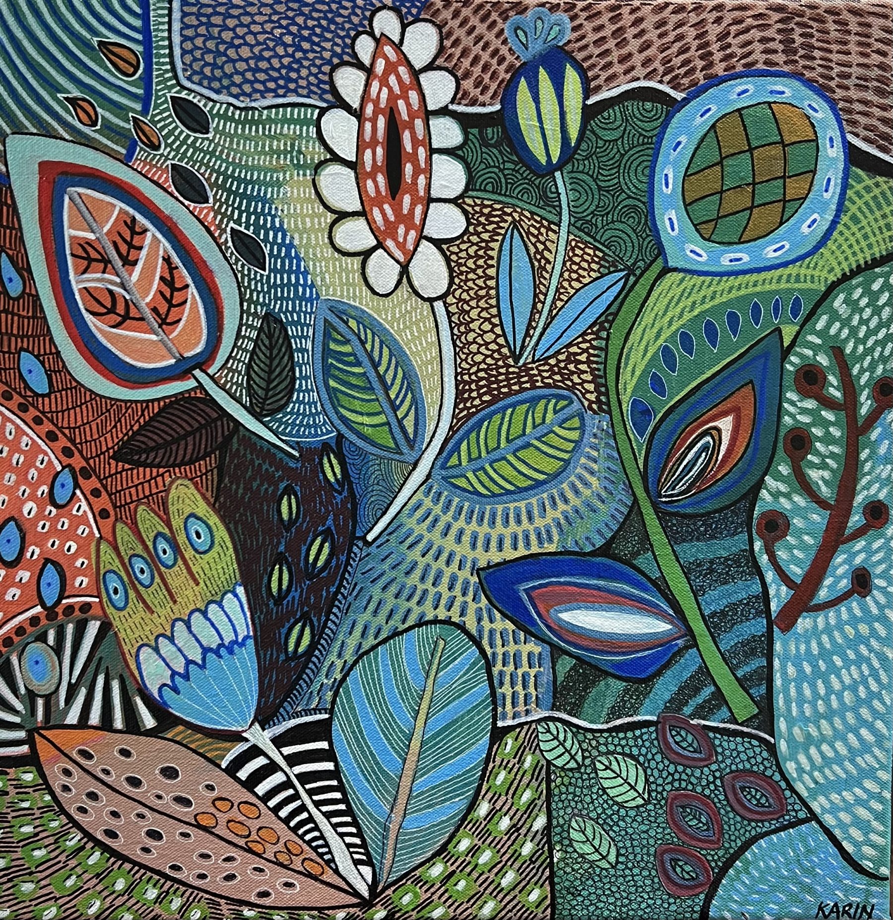 Patchwork of plants - Art Lovers Australia