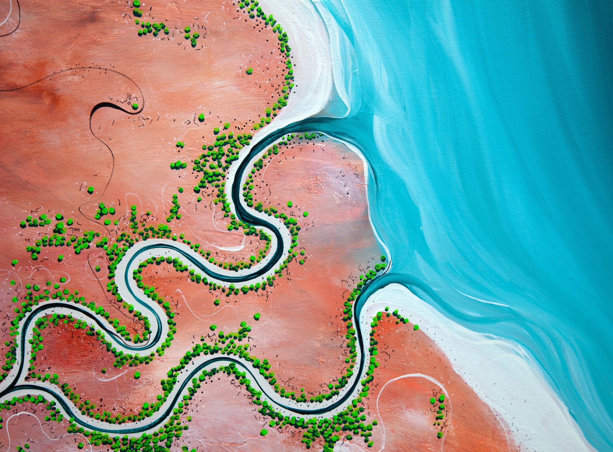 Meandering The Handprint Of Time - Art Lovers Australia