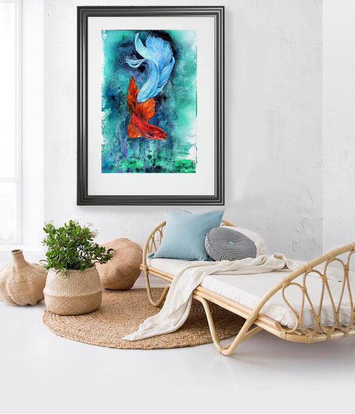 Two fish - Art Lovers Australia