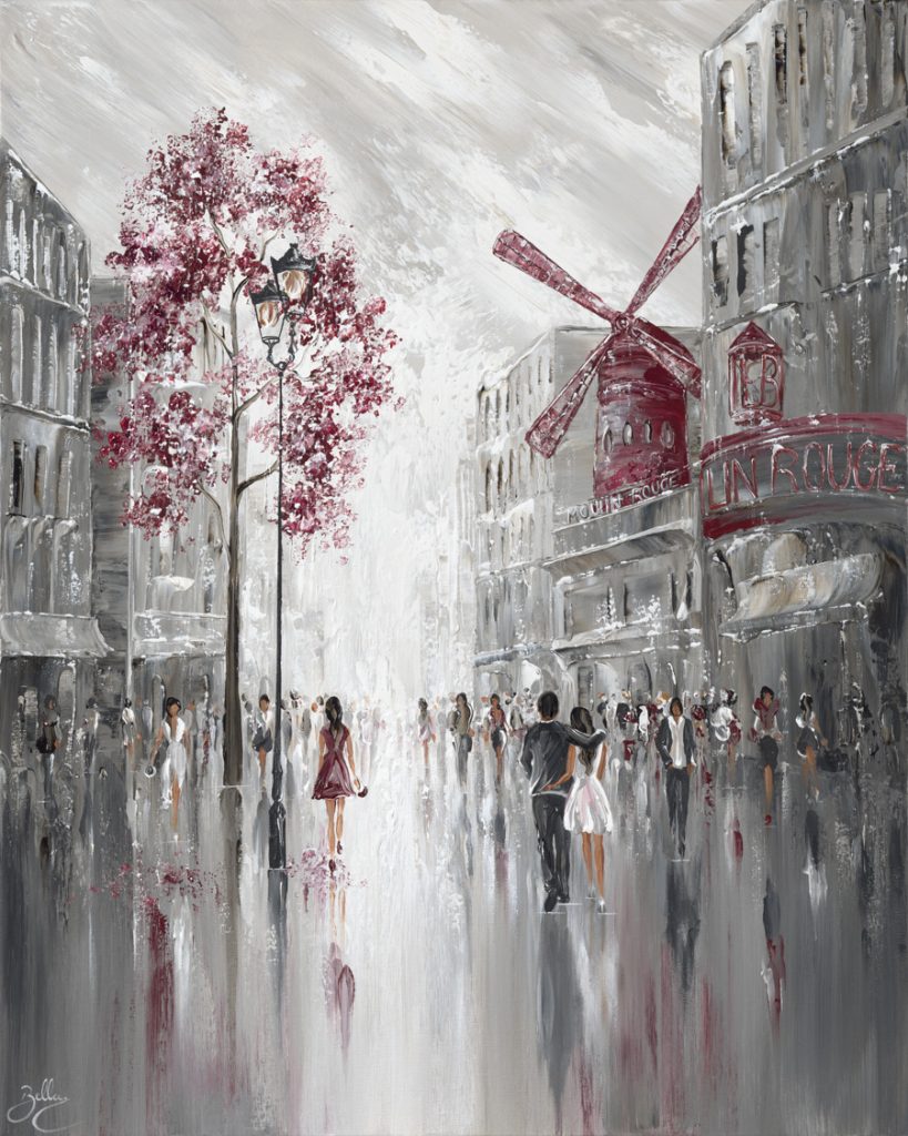 Moulin Rouge Streetscape - Art Lovers Australia