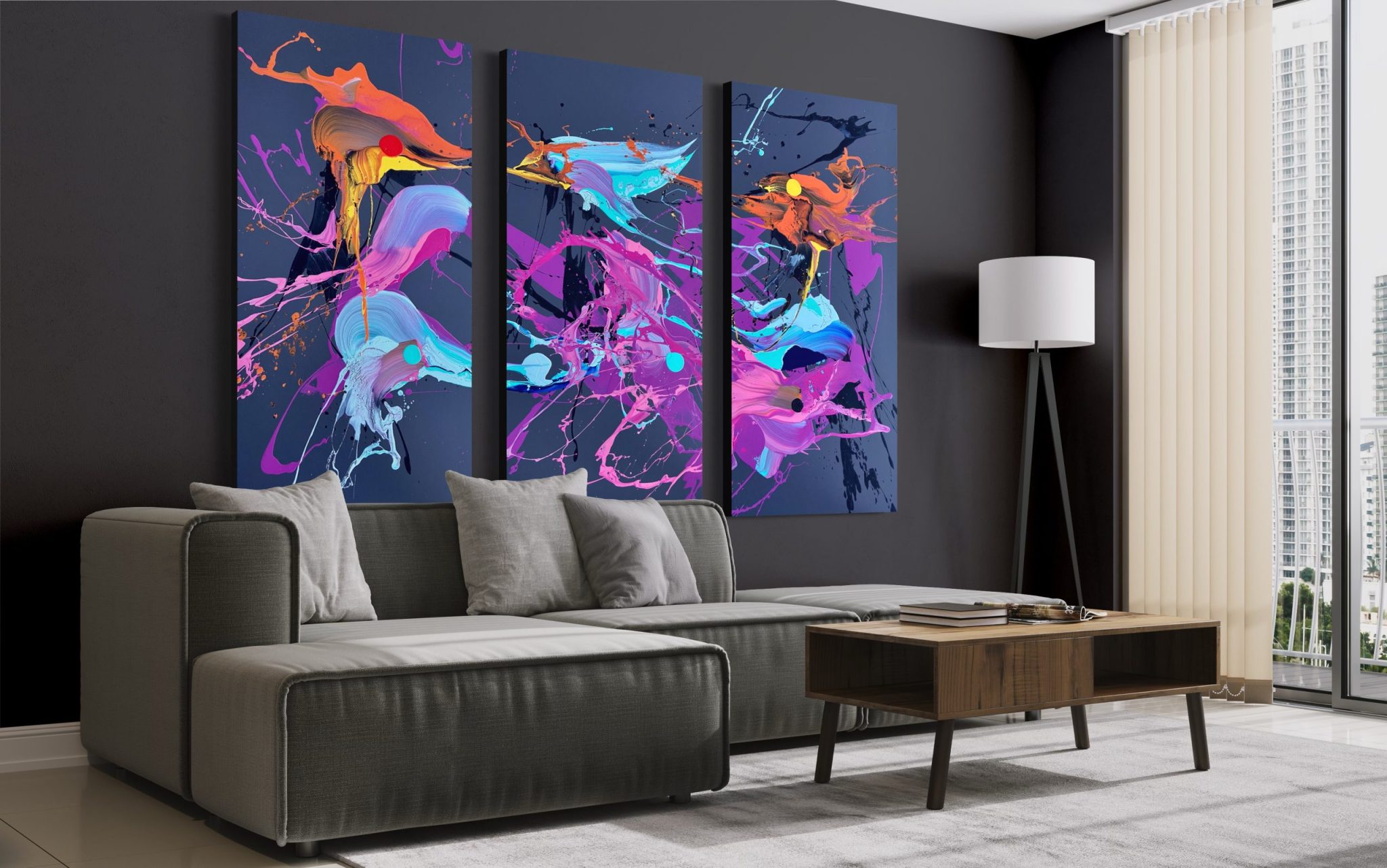 Set the narrative triptych set - Art Lovers Australia