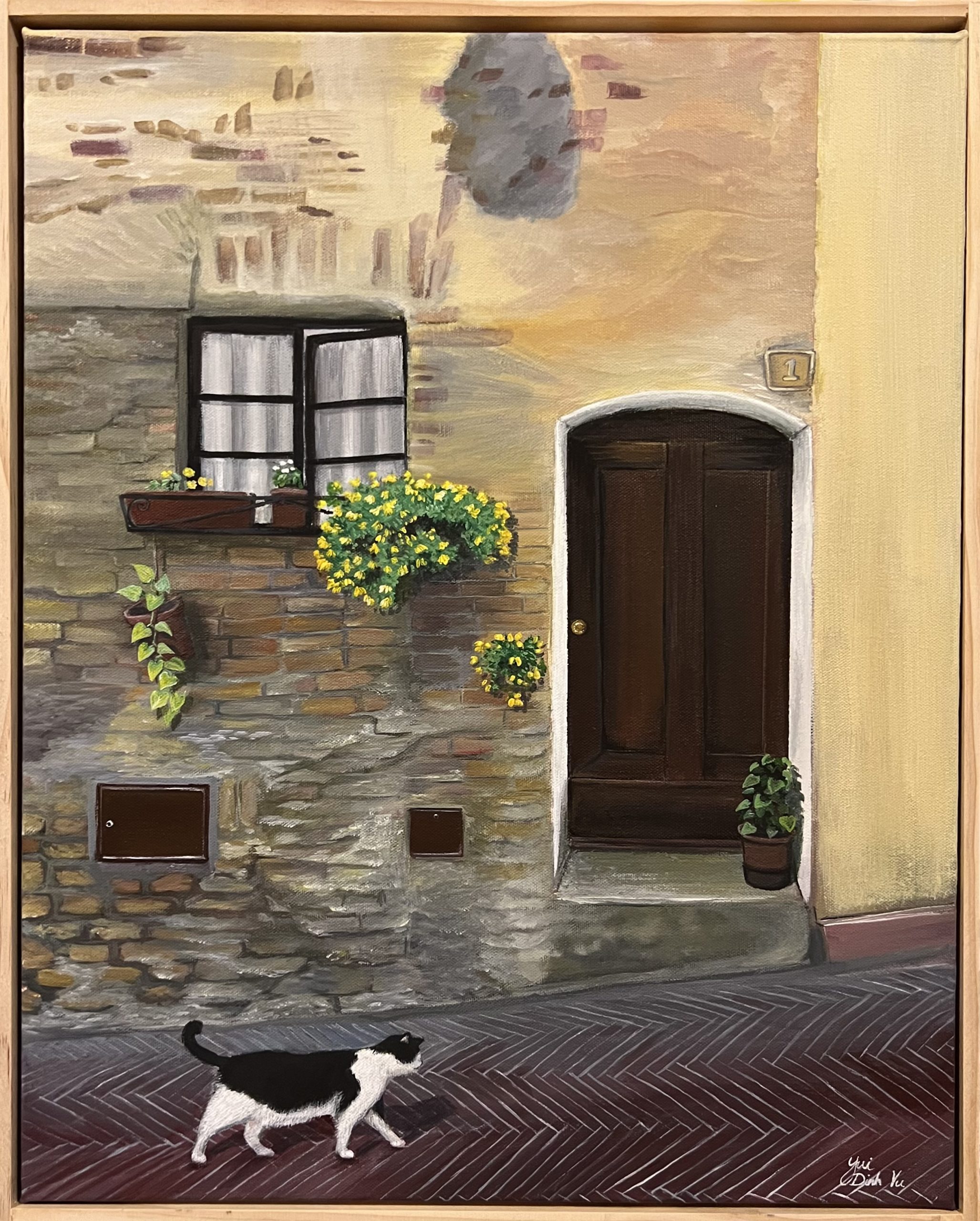 Cat walk in Tuscany - Art Lovers Australia