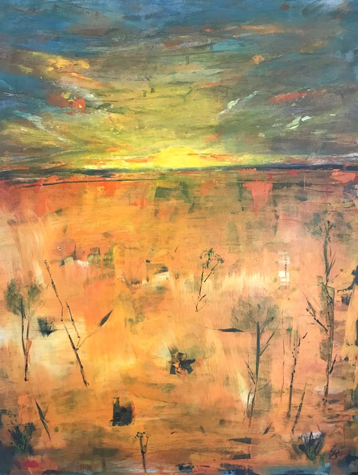 Australian Outback Sunset - Art Lovers Australia