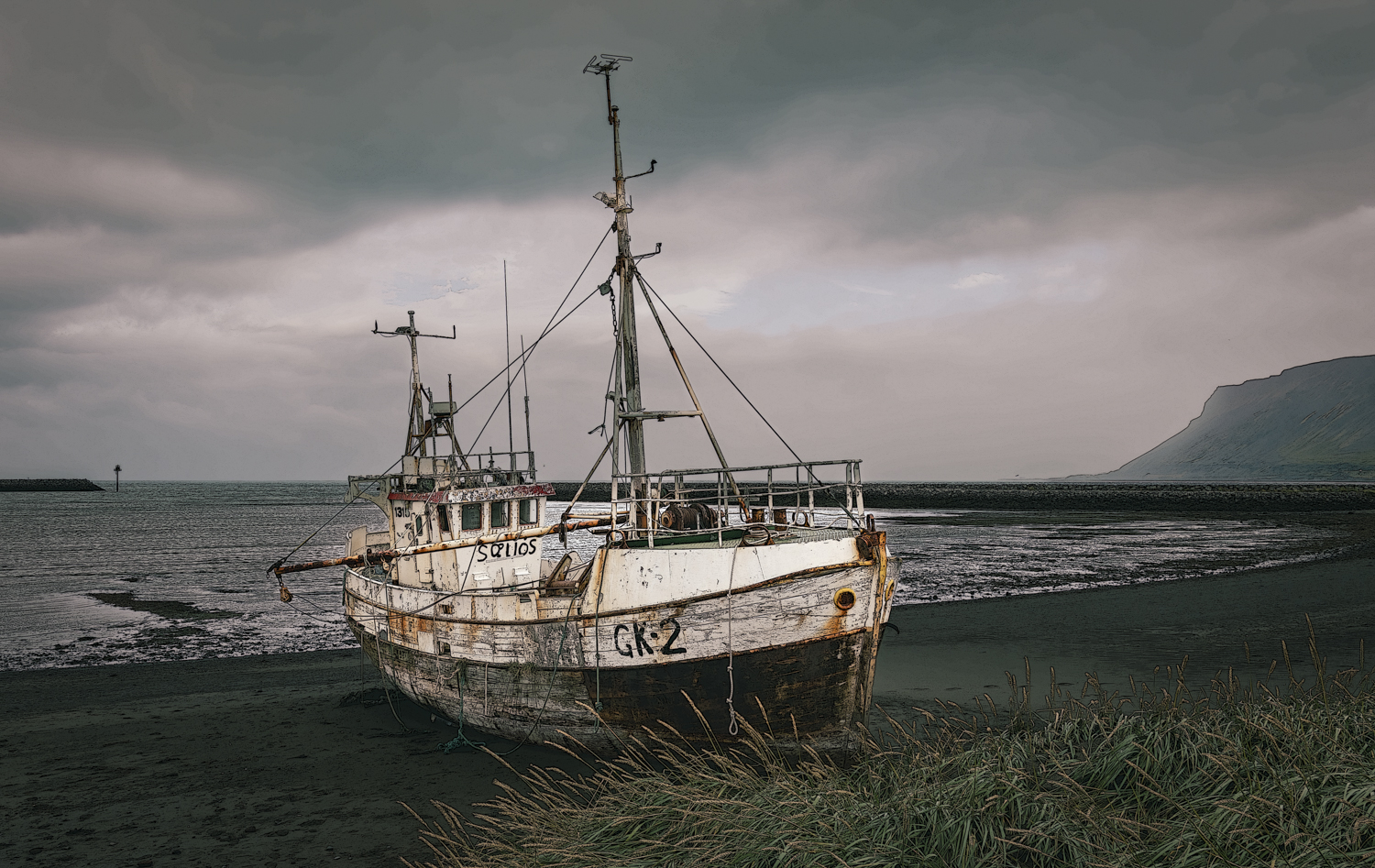 Old Icelandic Fishing Boat Ltd Ed Print Art Lovers Australia
