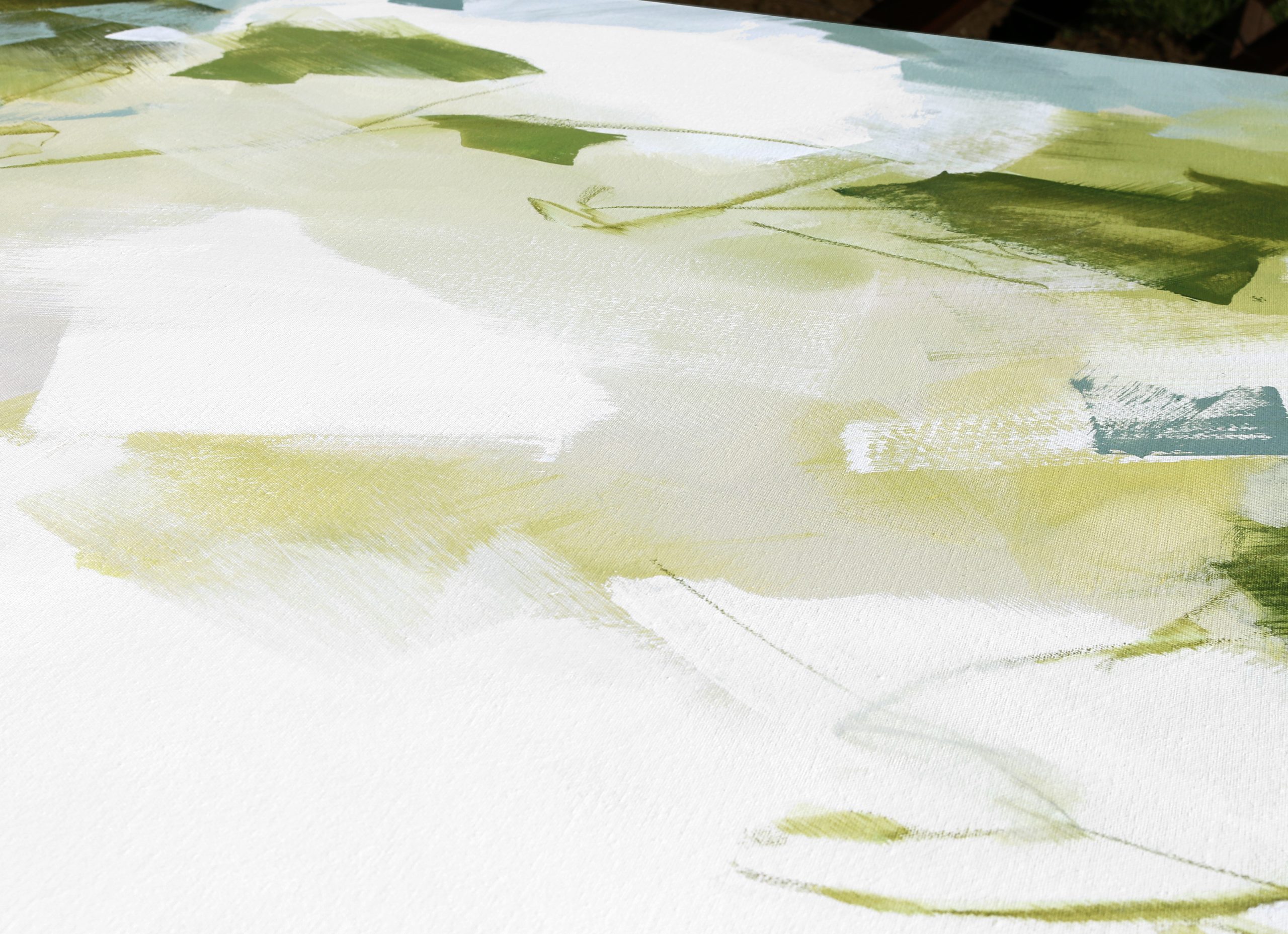 Eco - large green abstract - Art Lovers Australia