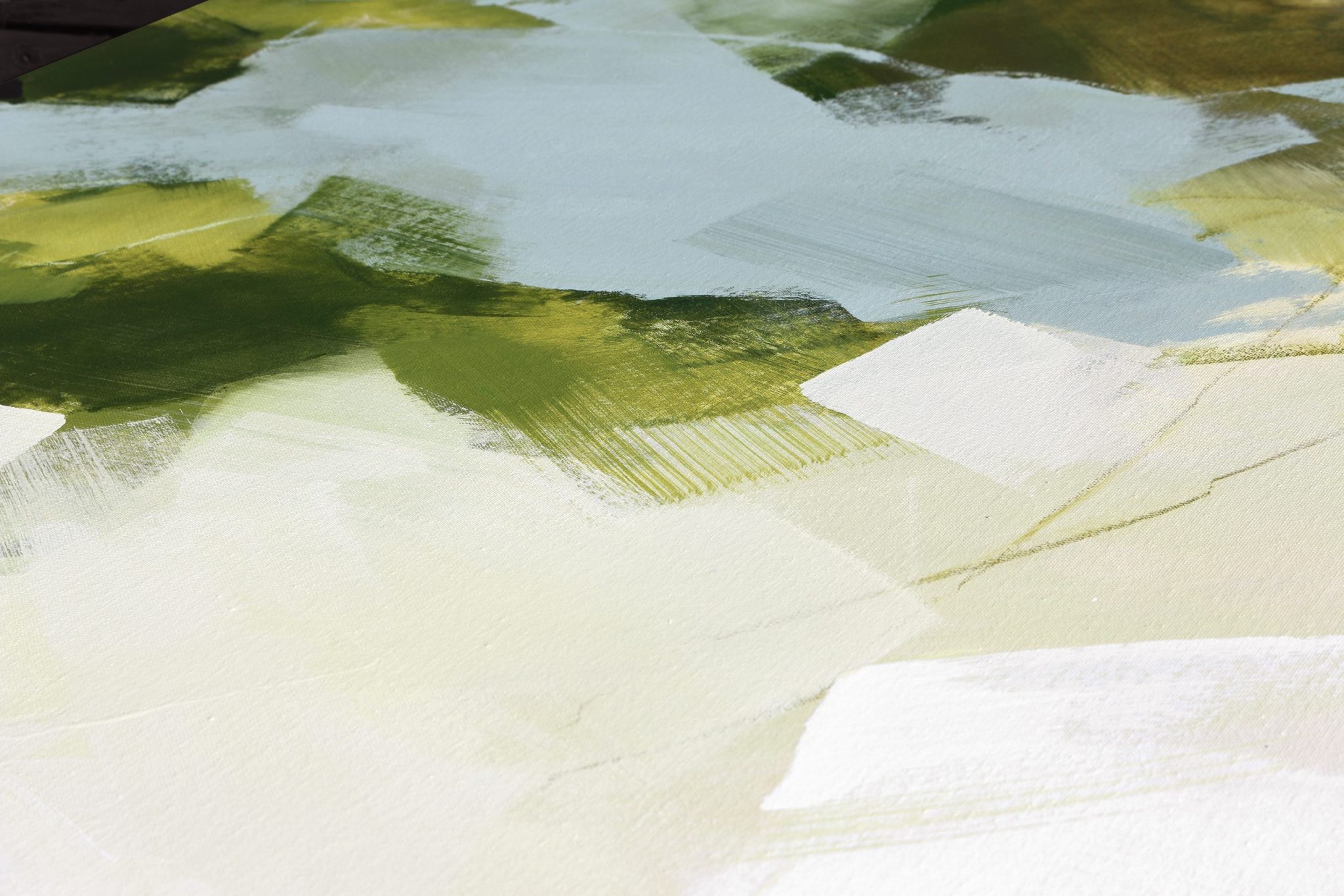 Eco - large green abstract - Art Lovers Australia