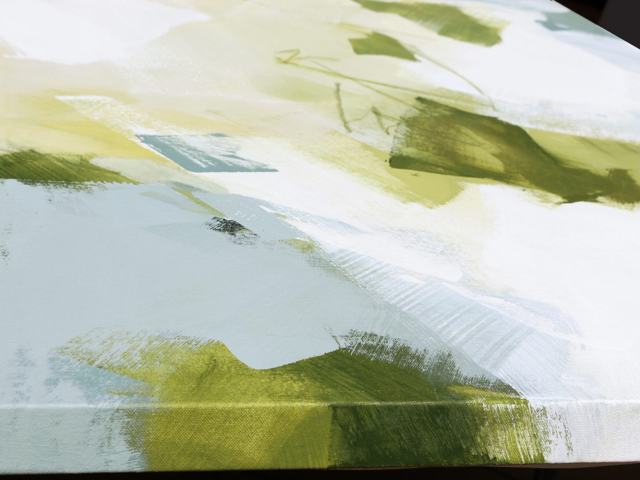 Eco - large green abstract - Art Lovers Australia