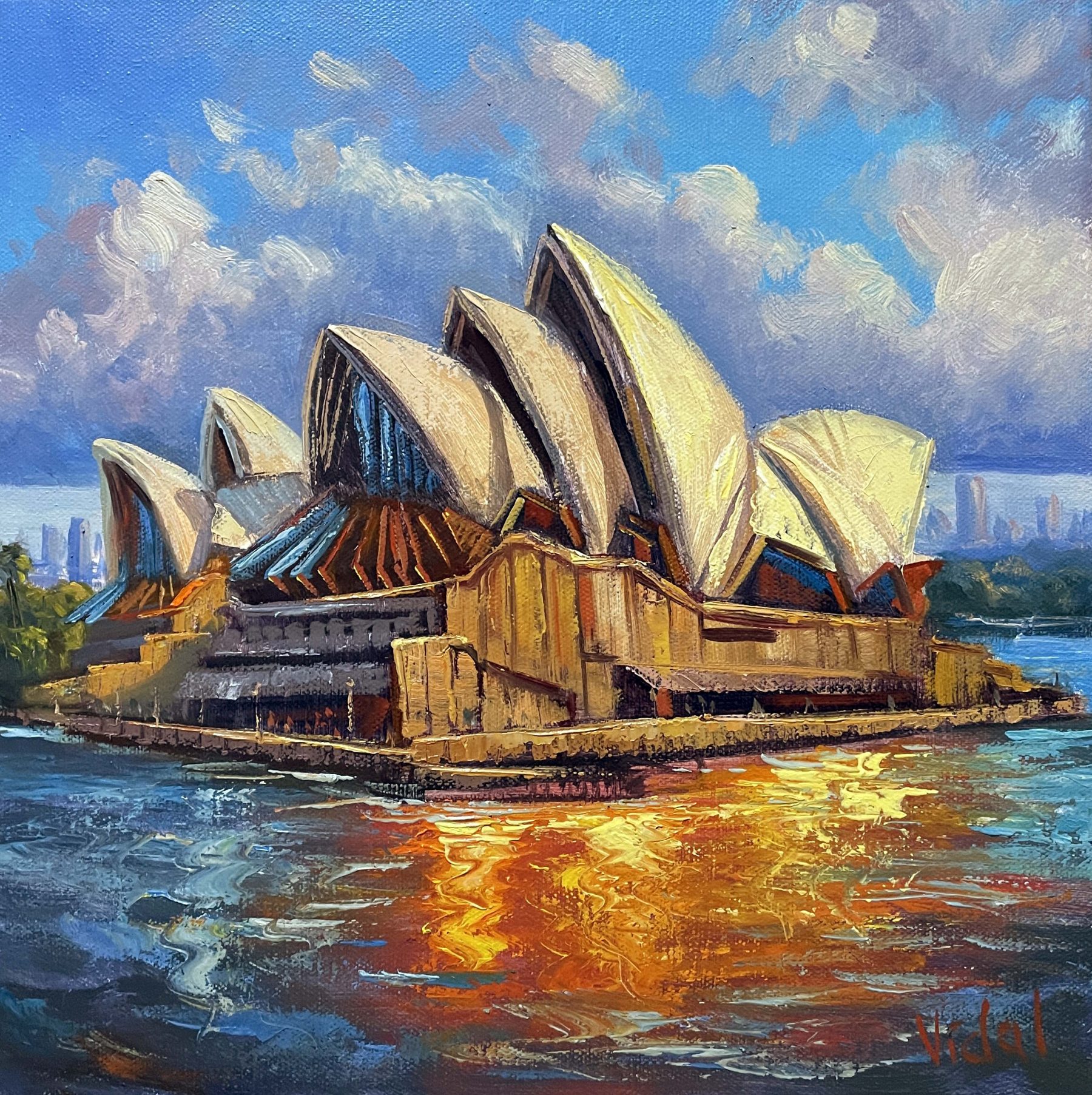 Afternoon Light on Sydney Opera House - Art Lovers Australia