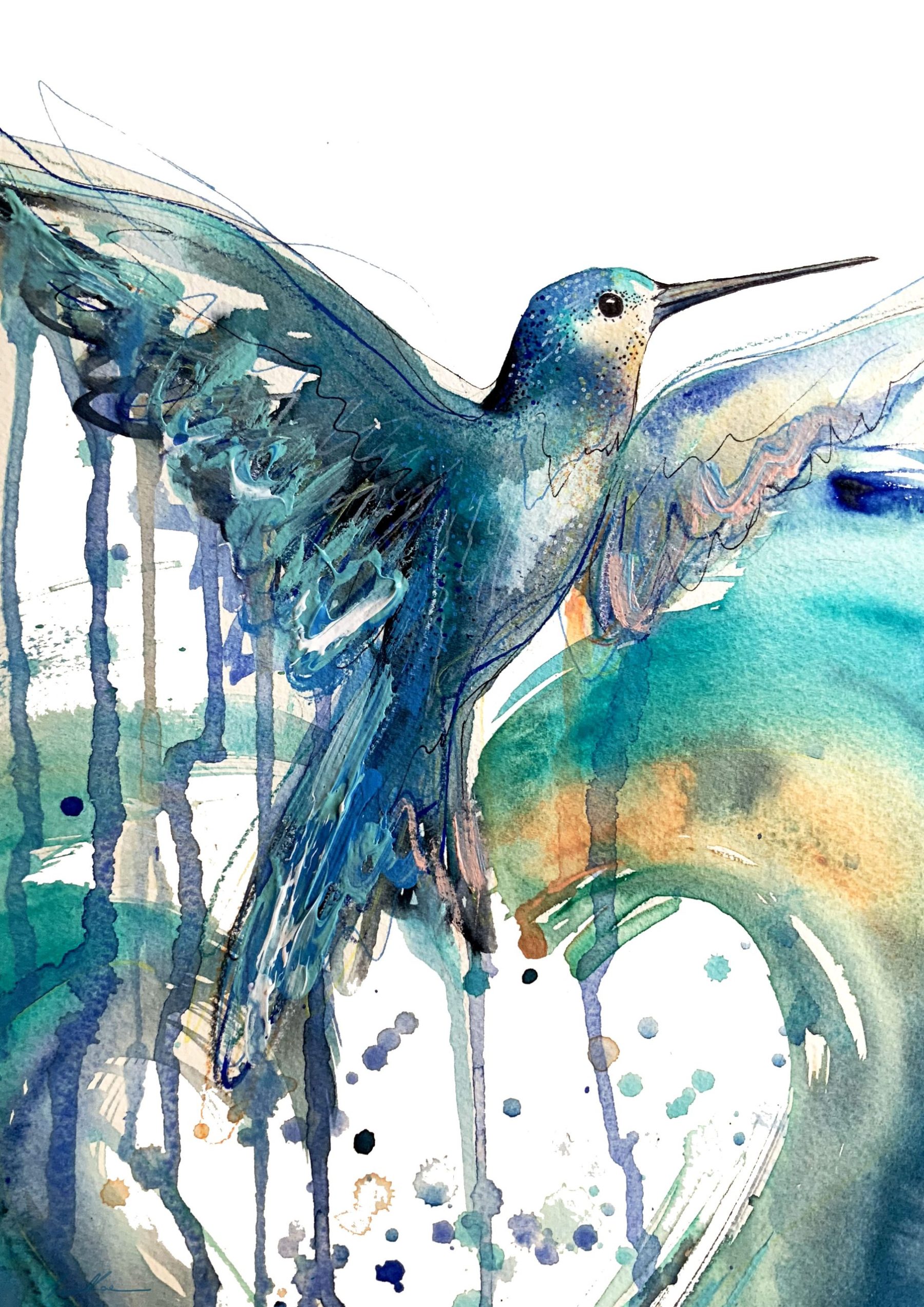 Hummingbird Heart - Art Lovers Australia