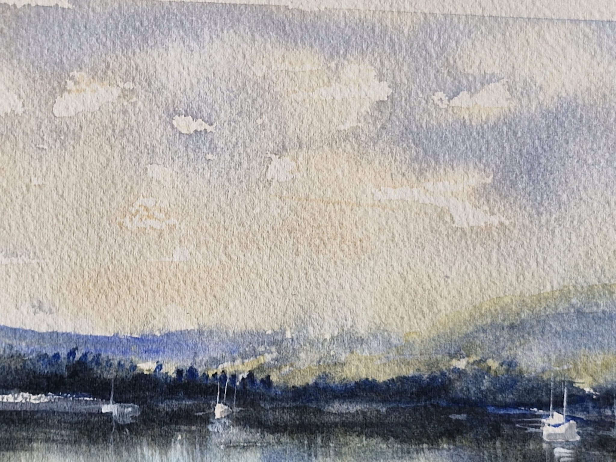 Wiseman's Ferry - Sunset - Art Lovers Australia