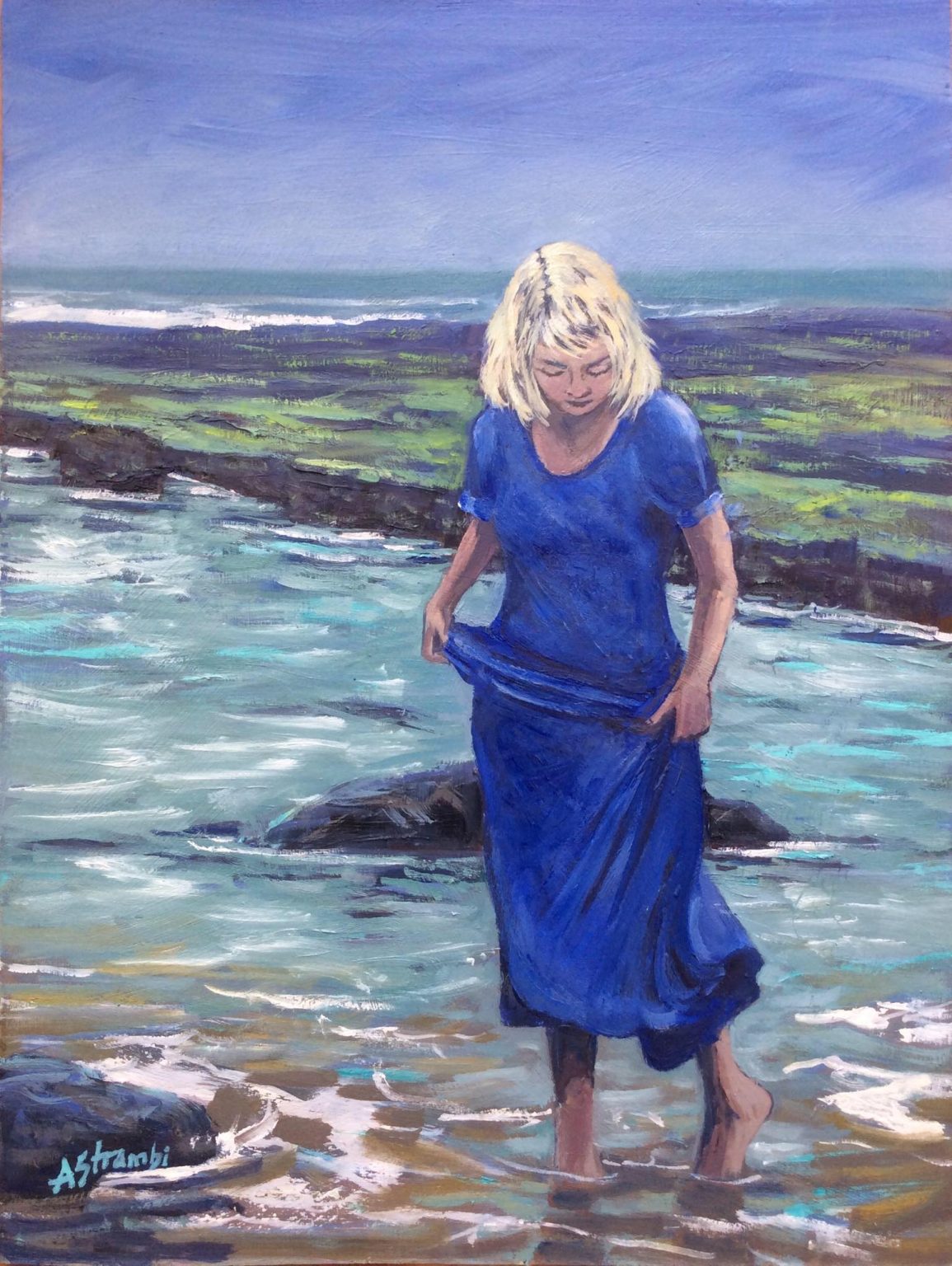 Moody Day at Yamba - Art Lovers Australia