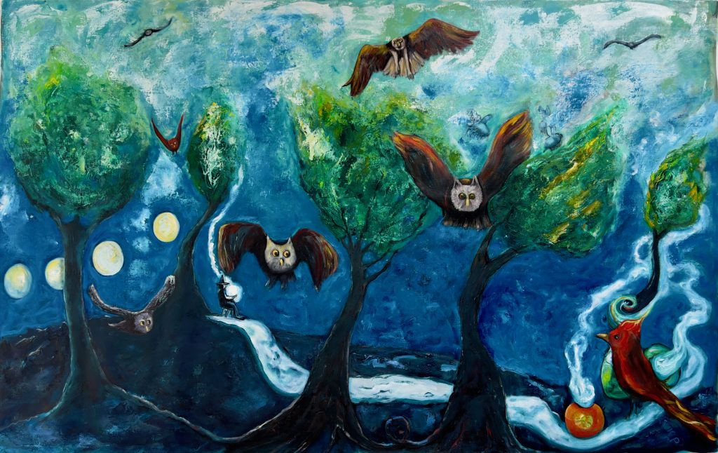 Eight Birds - Hearing The Call - A Magical Landscape - Art Lovers Australia