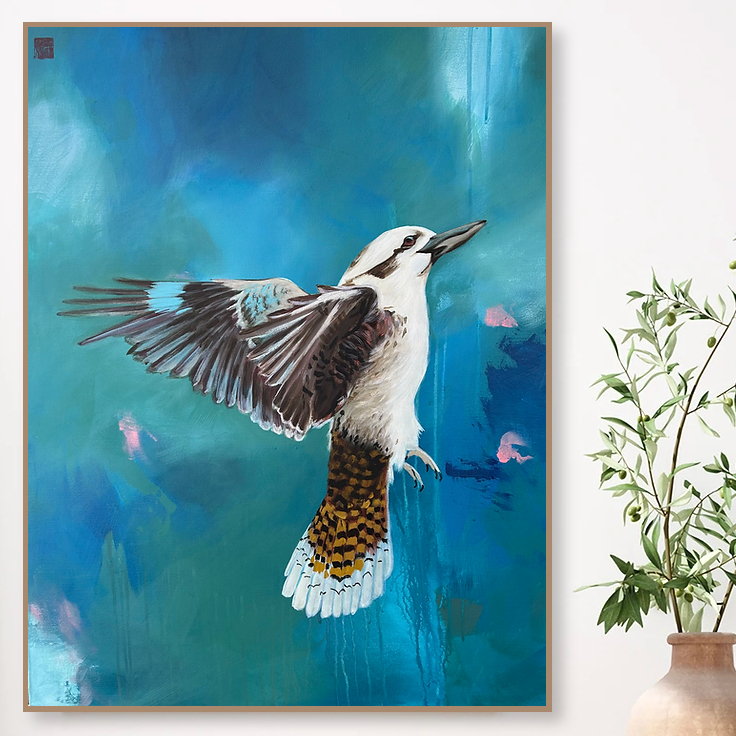 Dancing in the Rain (Framed) - Art Lovers Australia