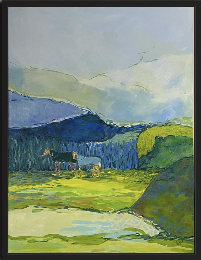 Horses in the high country - Art Lovers Australia