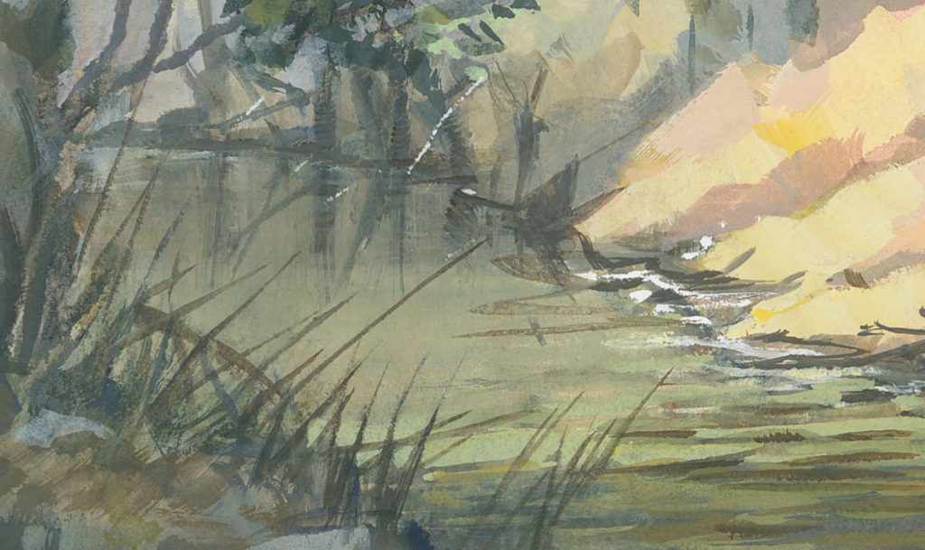 On the Capertee River - Art Lovers Australia