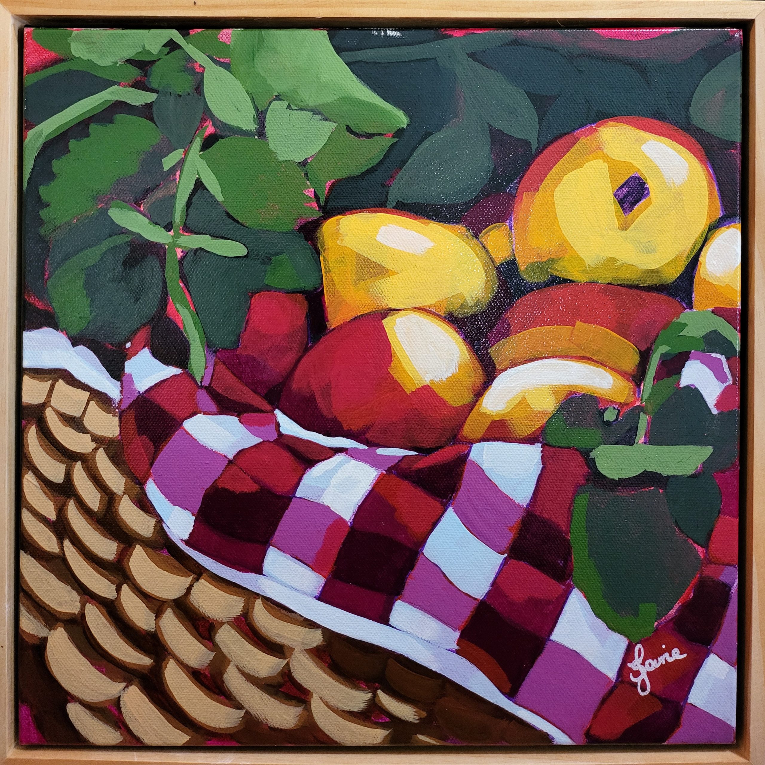 Apple Basket - Red Collection - Art Lovers Australia