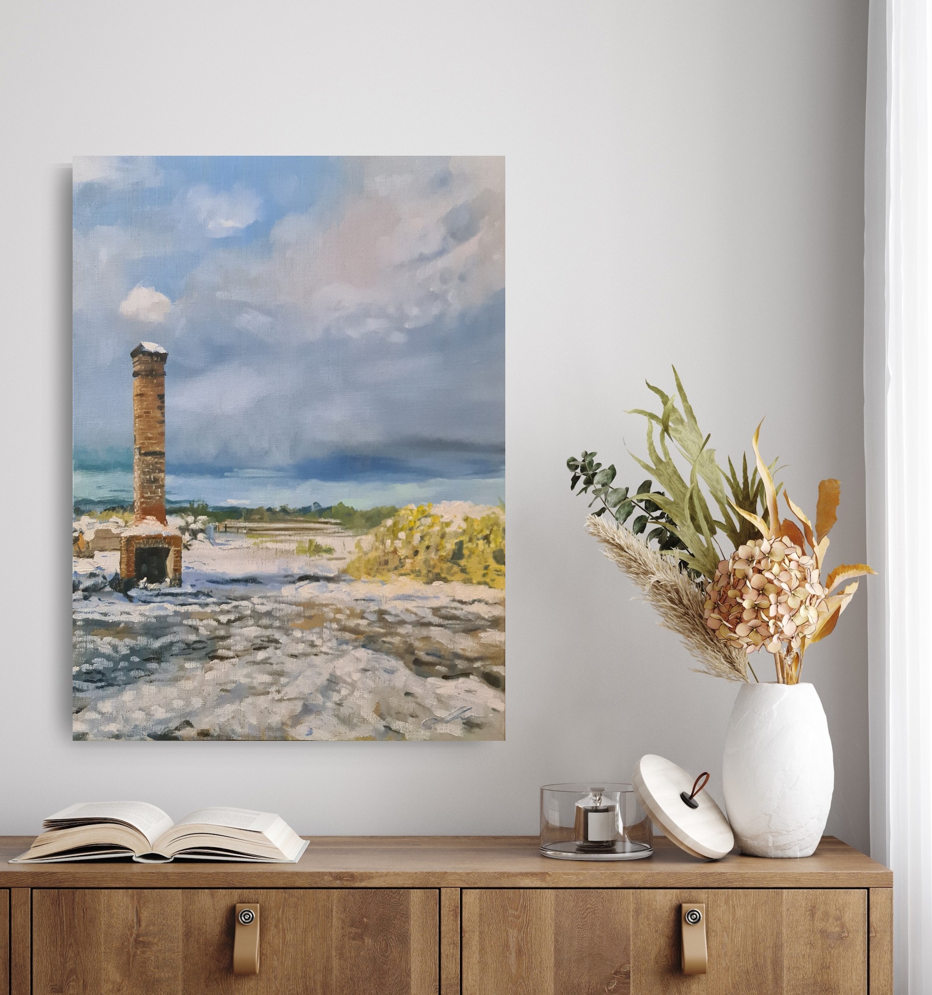 Remaining Chimney from old Arthurstone stables, Loburn, Canterbury in ...