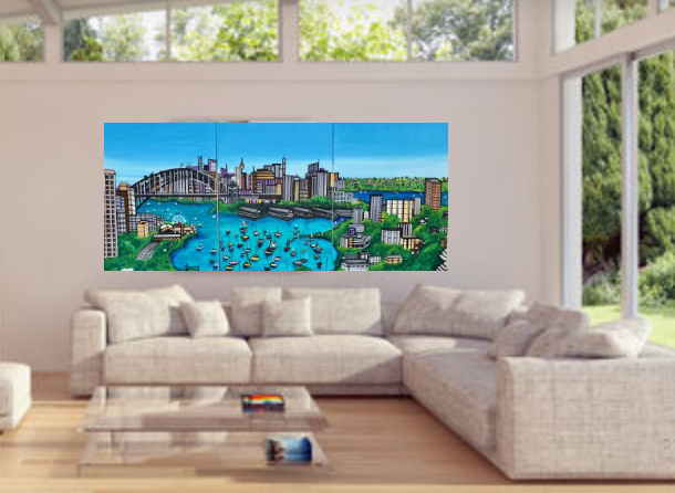 Triptych Of Sydney Harbour 2025 - Art Lovers Australia