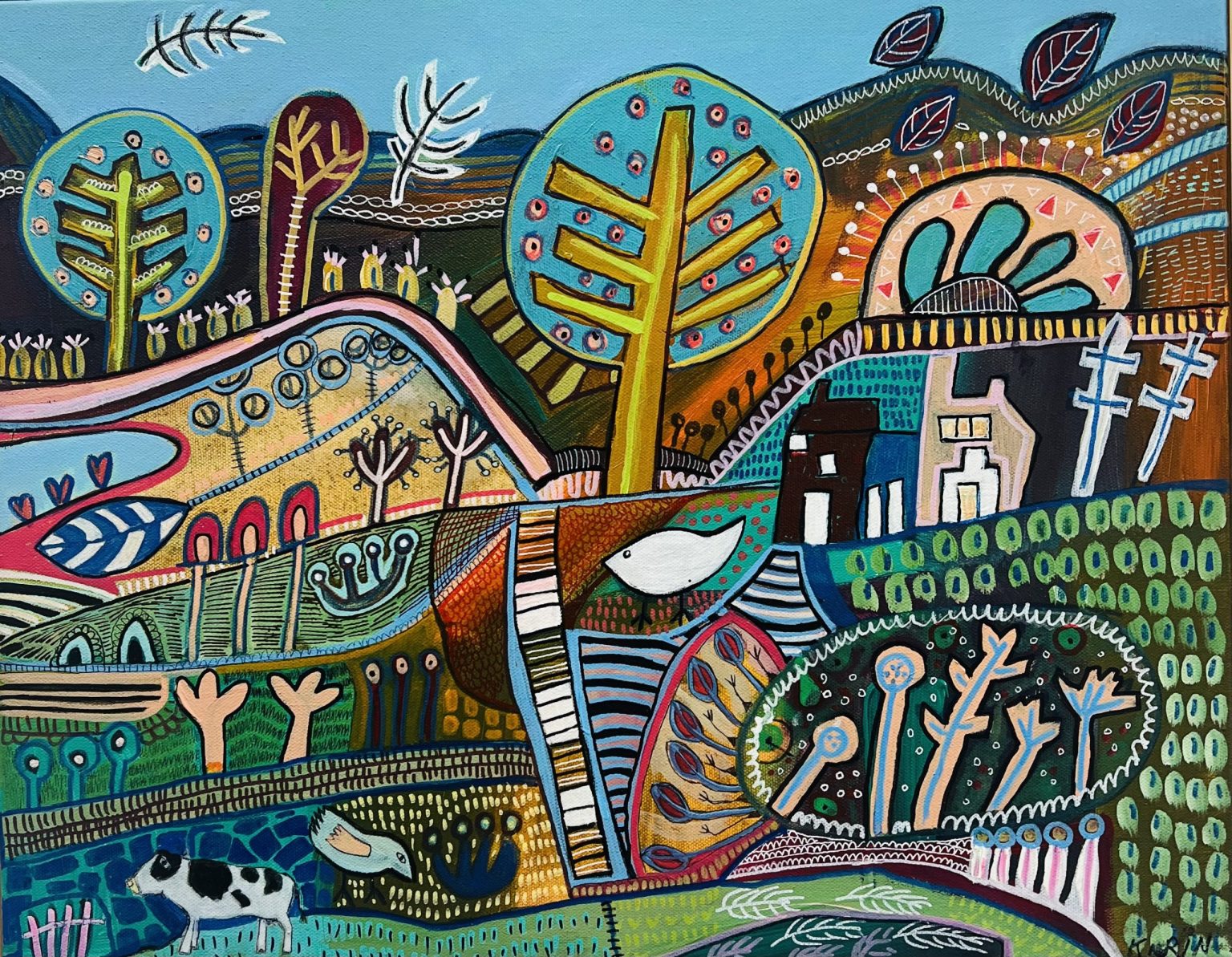 Home in the Hills - Art Lovers Australia