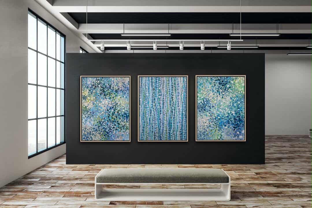 Ocean's Currents - Triptych - Art Lovers Australia