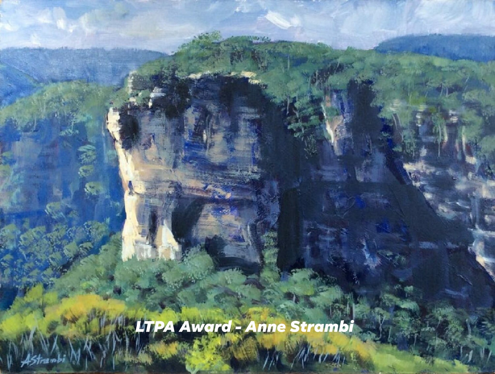 Blue Mountain View - Art Lovers Australia