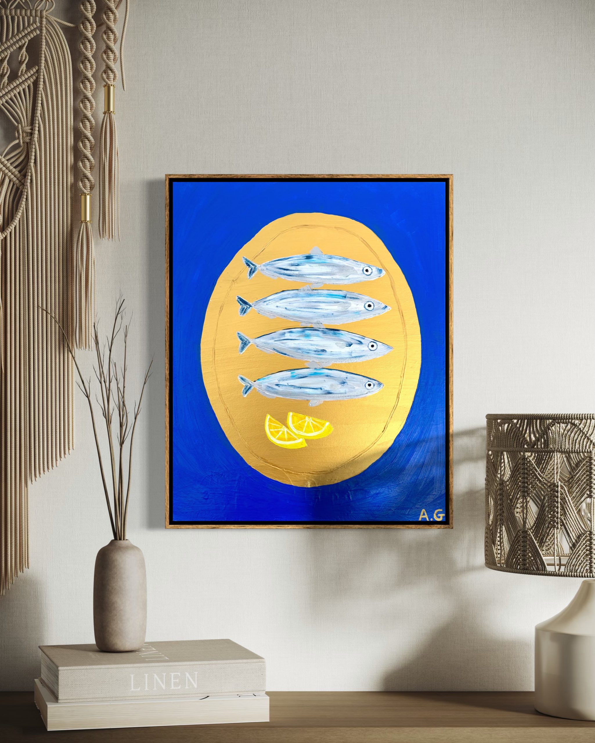 Herrings and Lemon - Art Lovers Australia