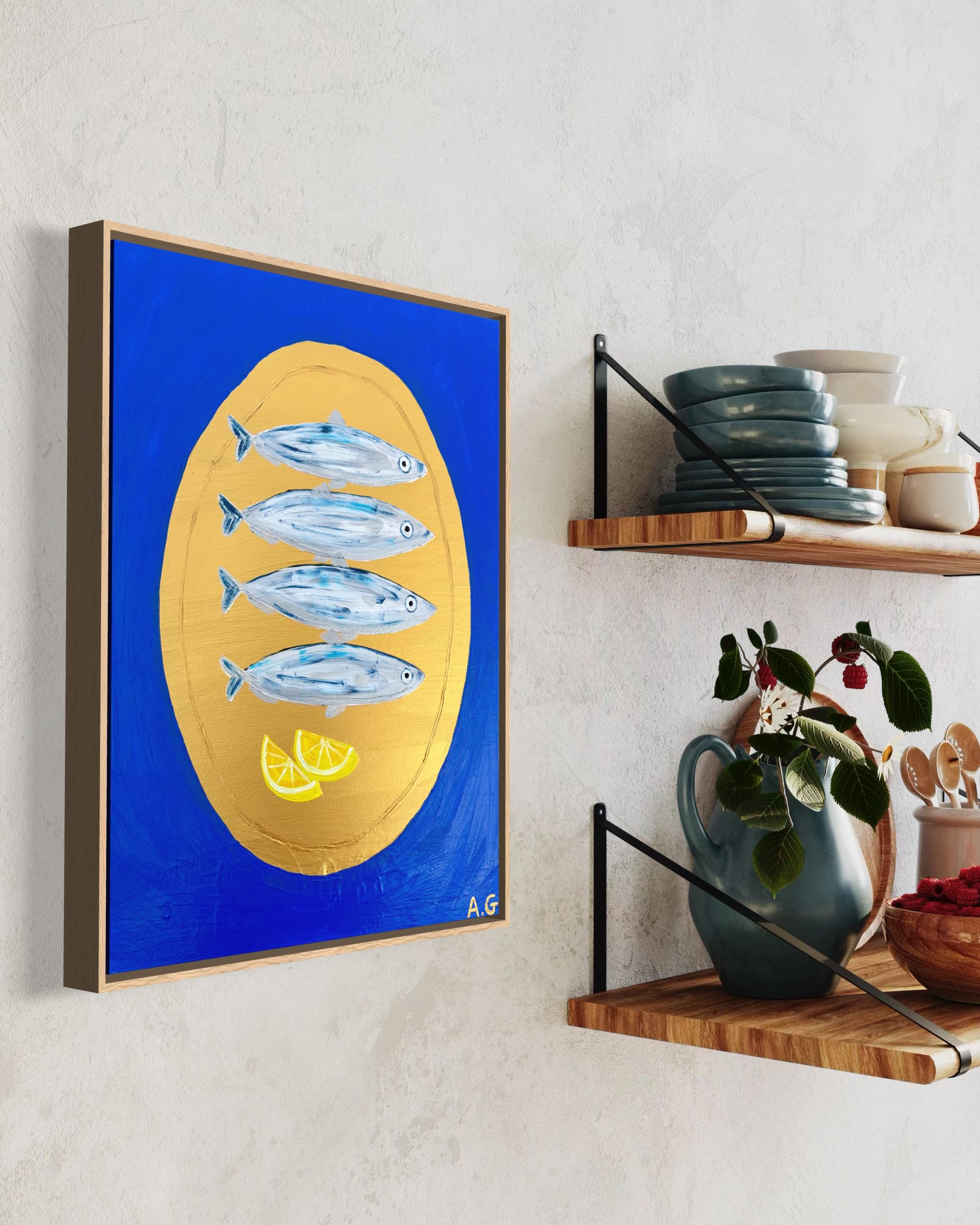 Herrings and Lemon - Art Lovers Australia