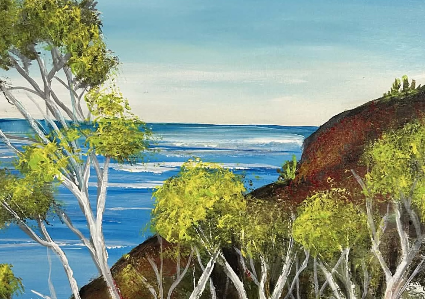 Glimpse amongst the trees - Art Lovers Australia