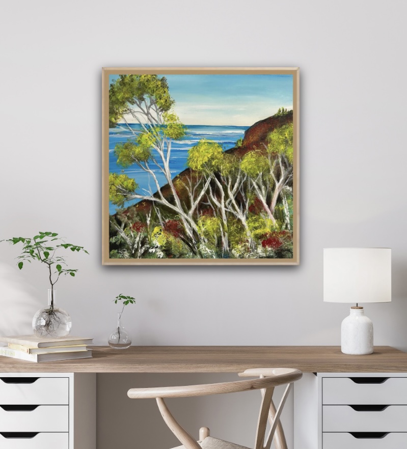 Glimpse amongst the trees - Art Lovers Australia