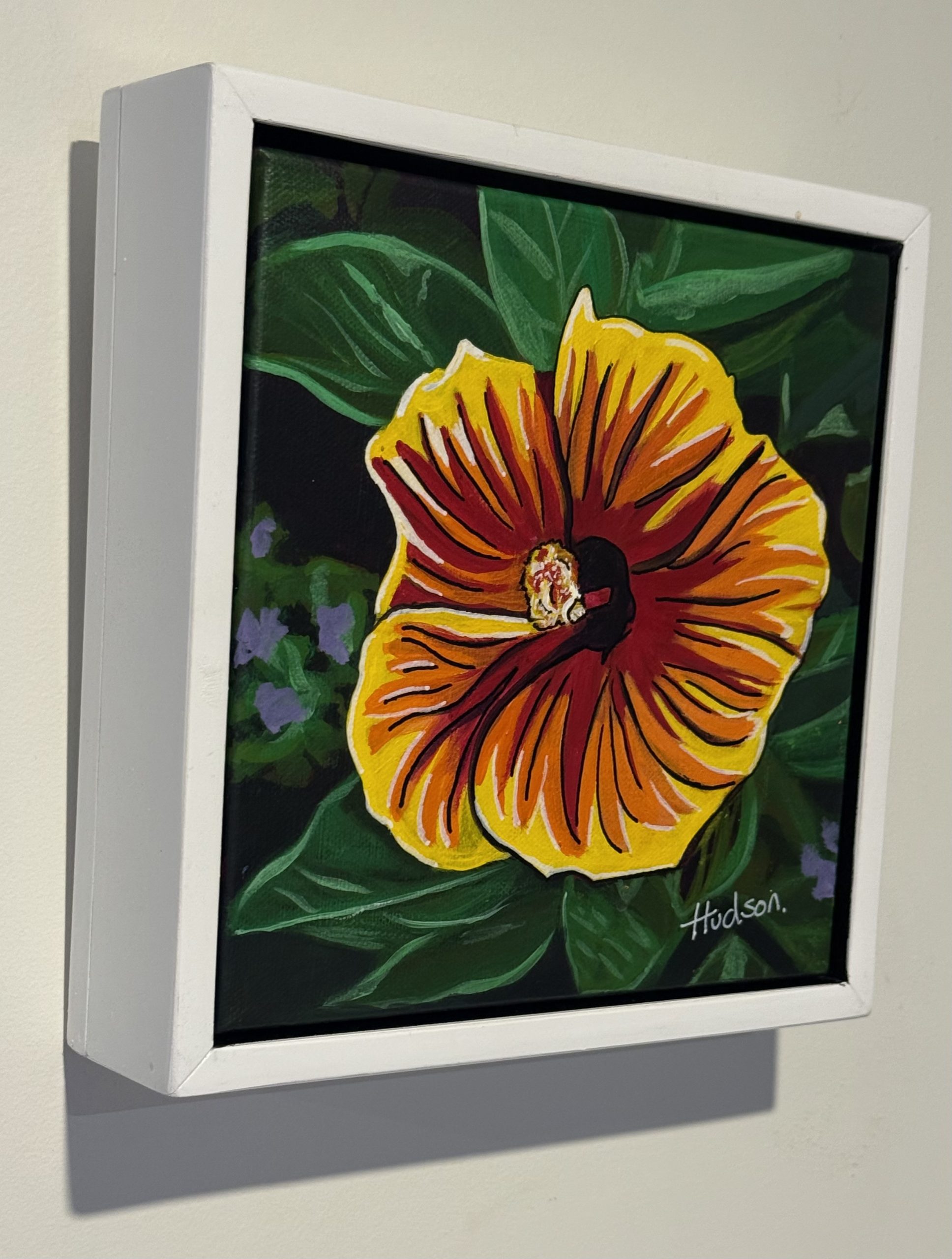 Red and Yellow Hibiscus - Art Lovers Australia
