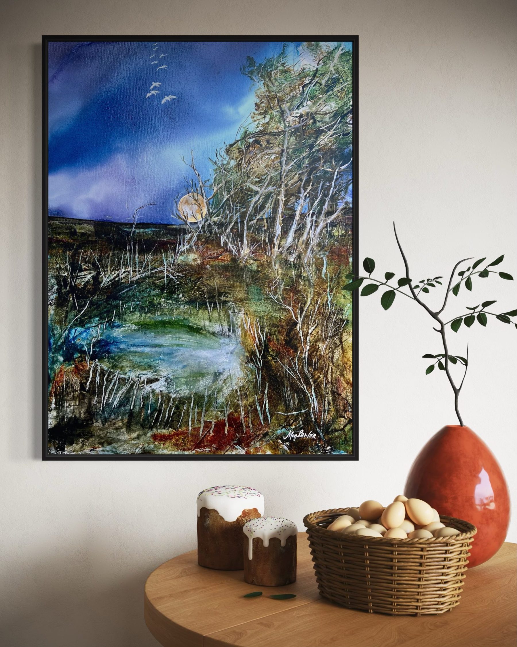 And the Moon Low Down - Art Lovers Australia