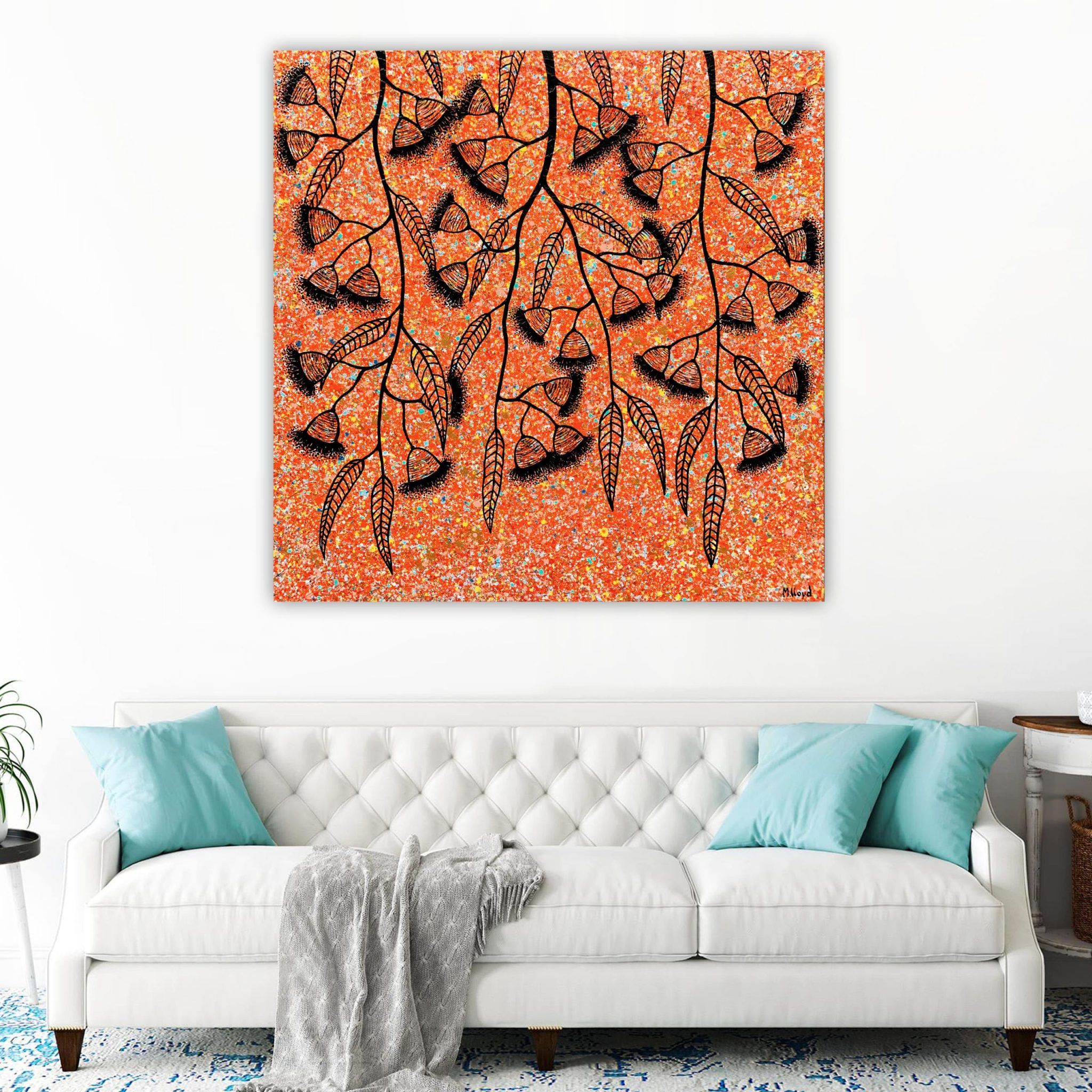 Outback Flowering Gum Tree - Art Lovers Australia